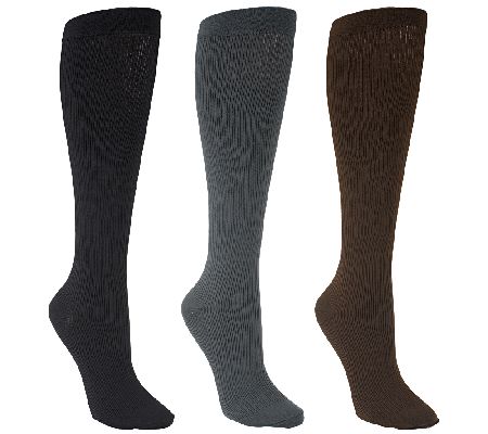 Legacy Men's Graduated Compression Dress Socks 3 pairs - QVC.com
