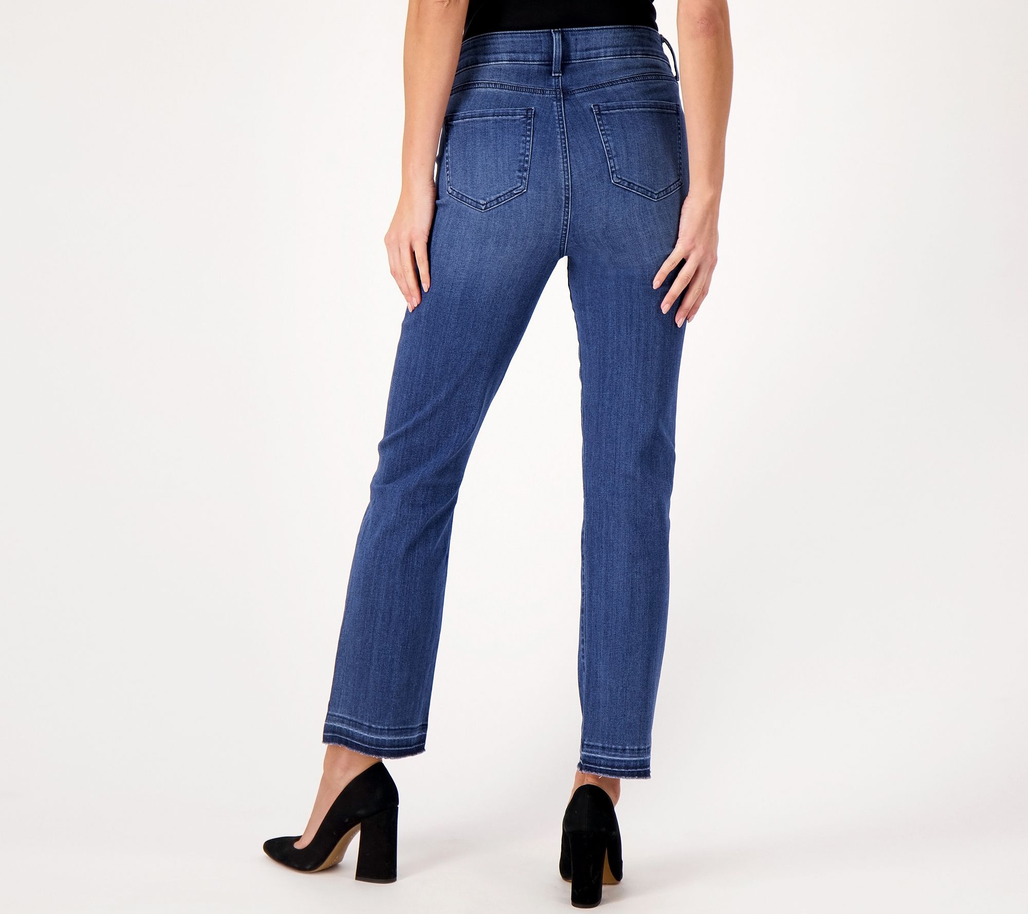 NYDJ The High Straight Jeans- Rendezvous - QVC.com