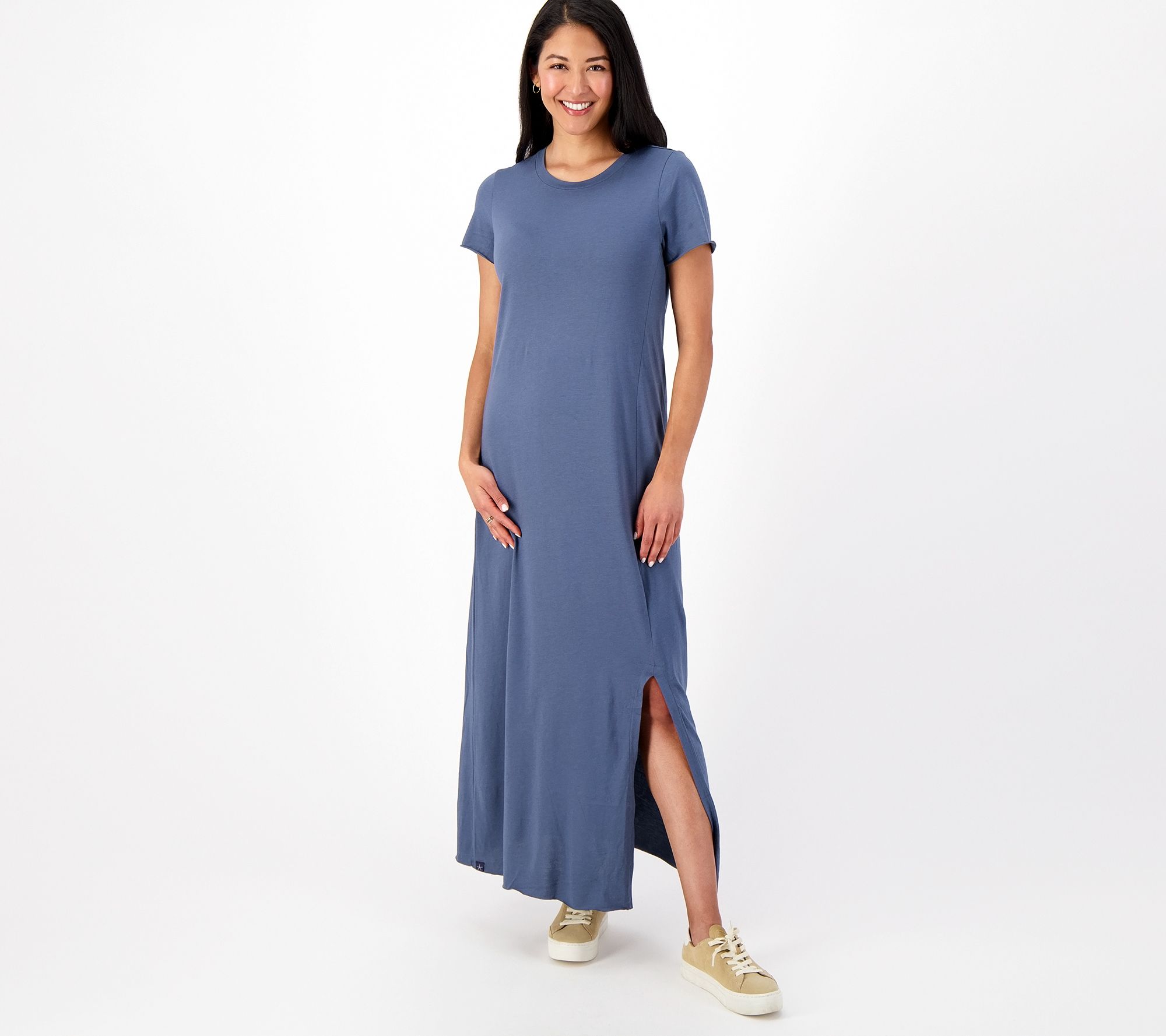 Barefoot Dreams Malibu Collection Pima Raw Edge Dress - QVC.com