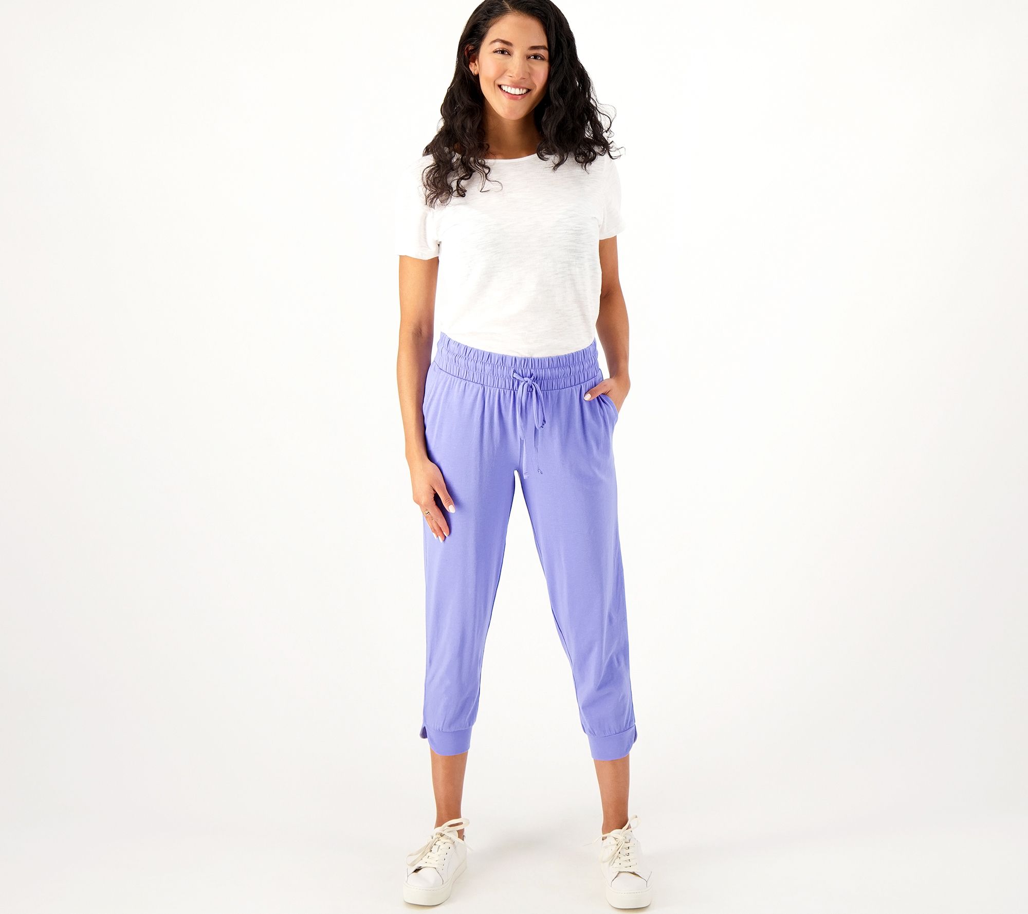 "As Is" AnyBody Cozy Knit Split Cuff Jogger - QVC.com