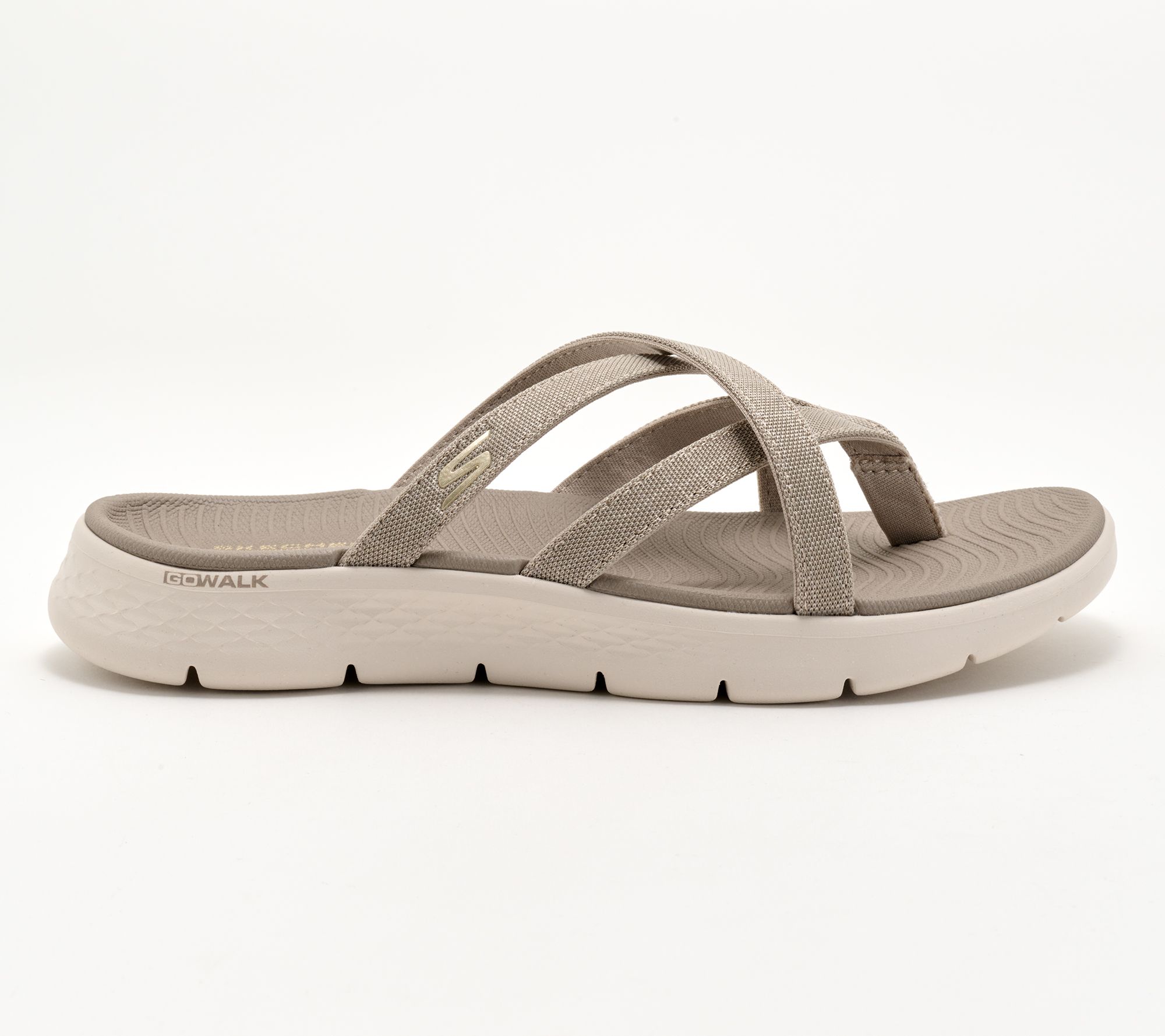 Skechers GO WALK Flex Vegan Washable Thong Sport Sandal- Selena - QVC.com