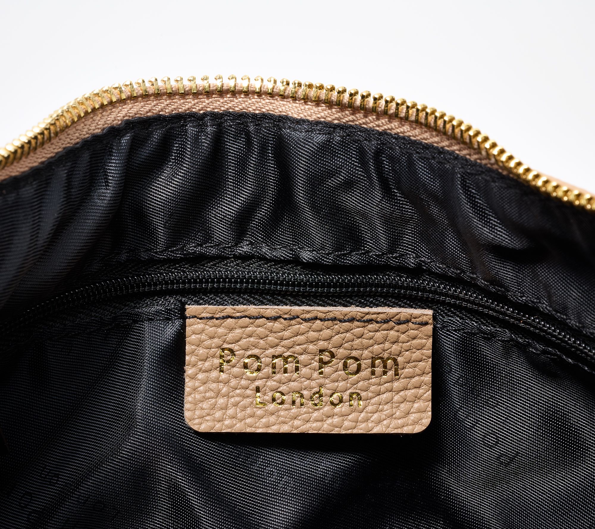 Pom Pom London Leather Sutton Crescent Crossbody - QVC.com