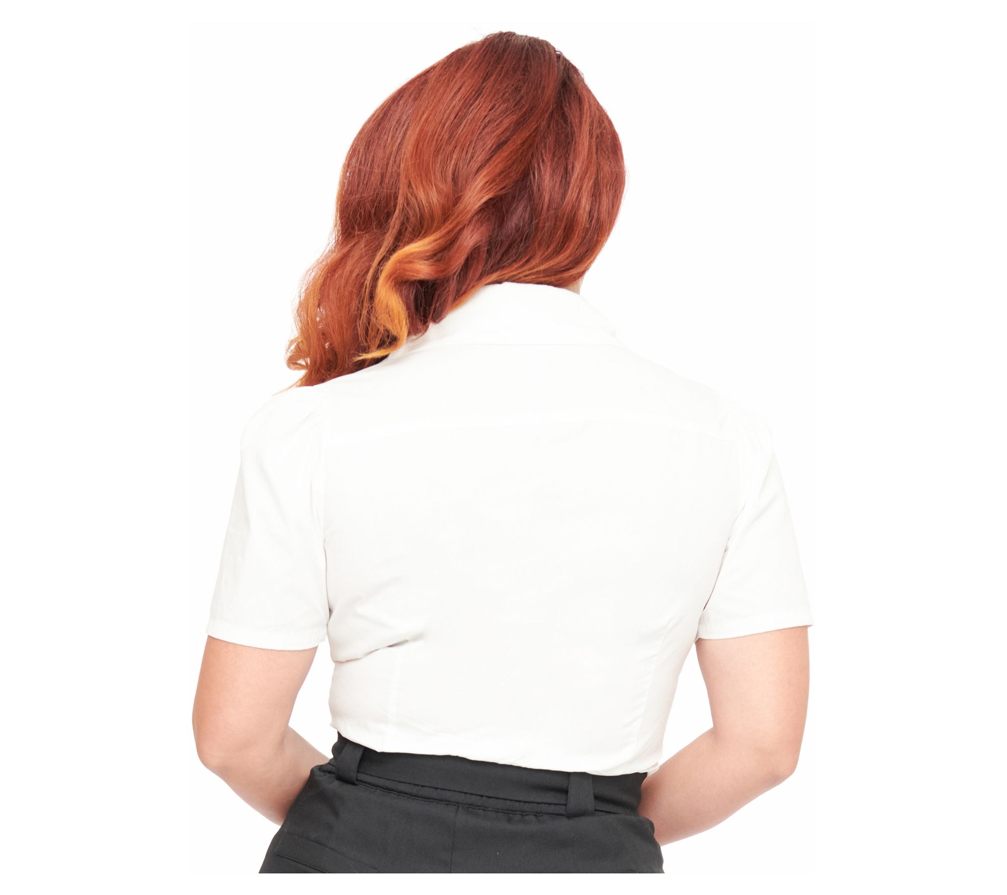 Unique Vintage 1940s Holiday Lights Novelty Cotton Blouse - QVC.com