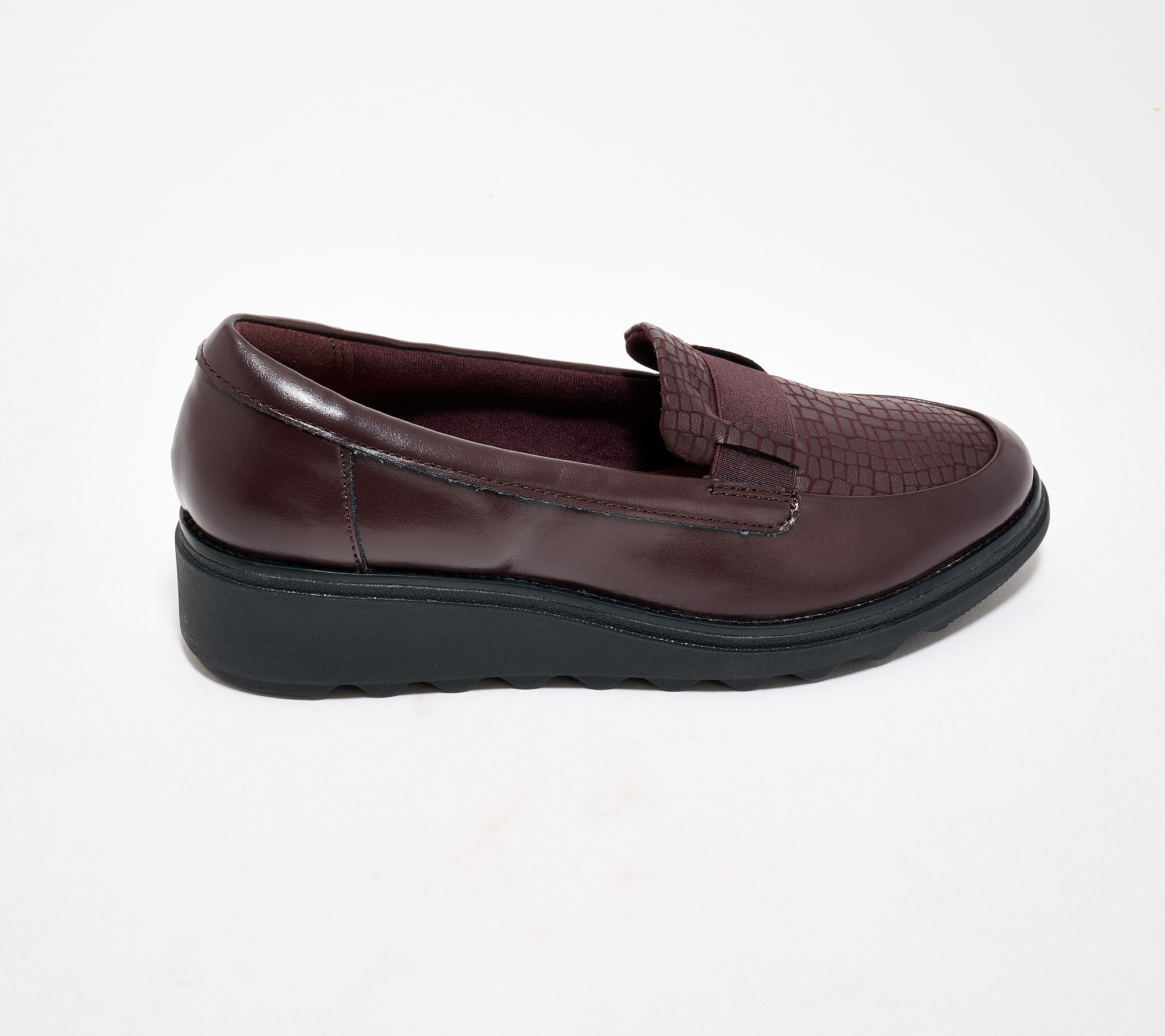 "As Is" Clarks Collection Leather Loafers - Sharon Pace - QVC.com