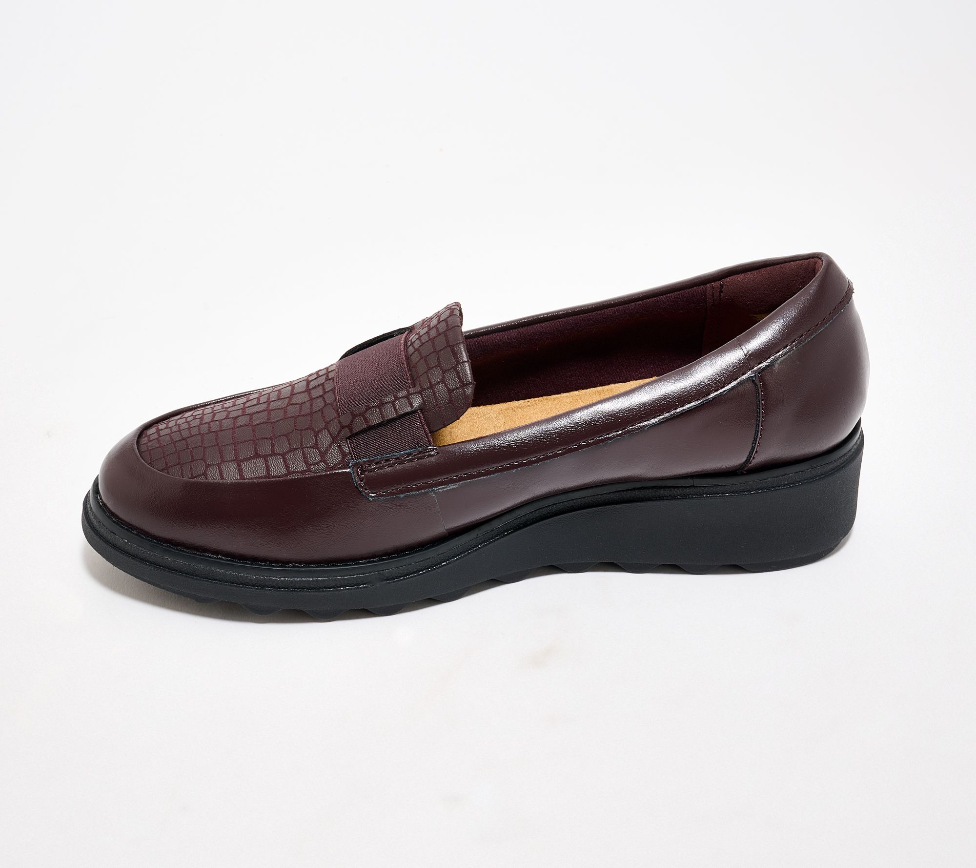 "As Is" Clarks Collection Leather Loafers - Sharon Pace - QVC.com