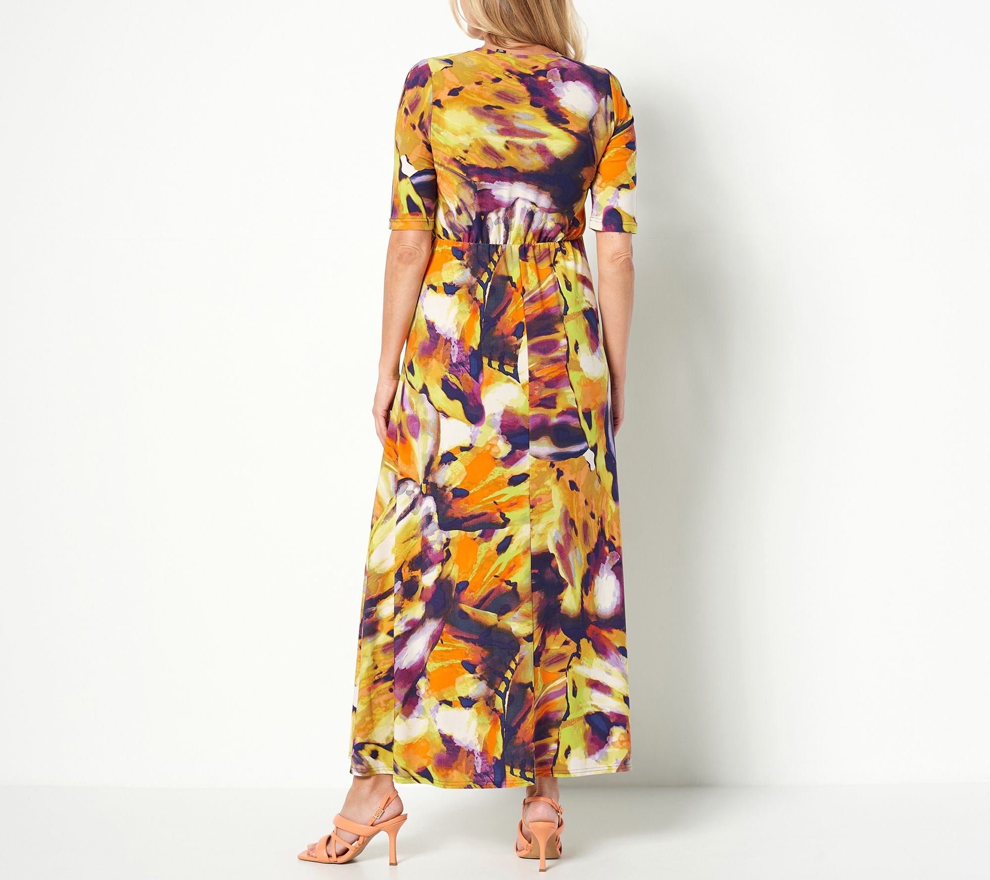 "As Is" Attitudes by Renee Regular Como Jersey Maxi Dress - QVC.com