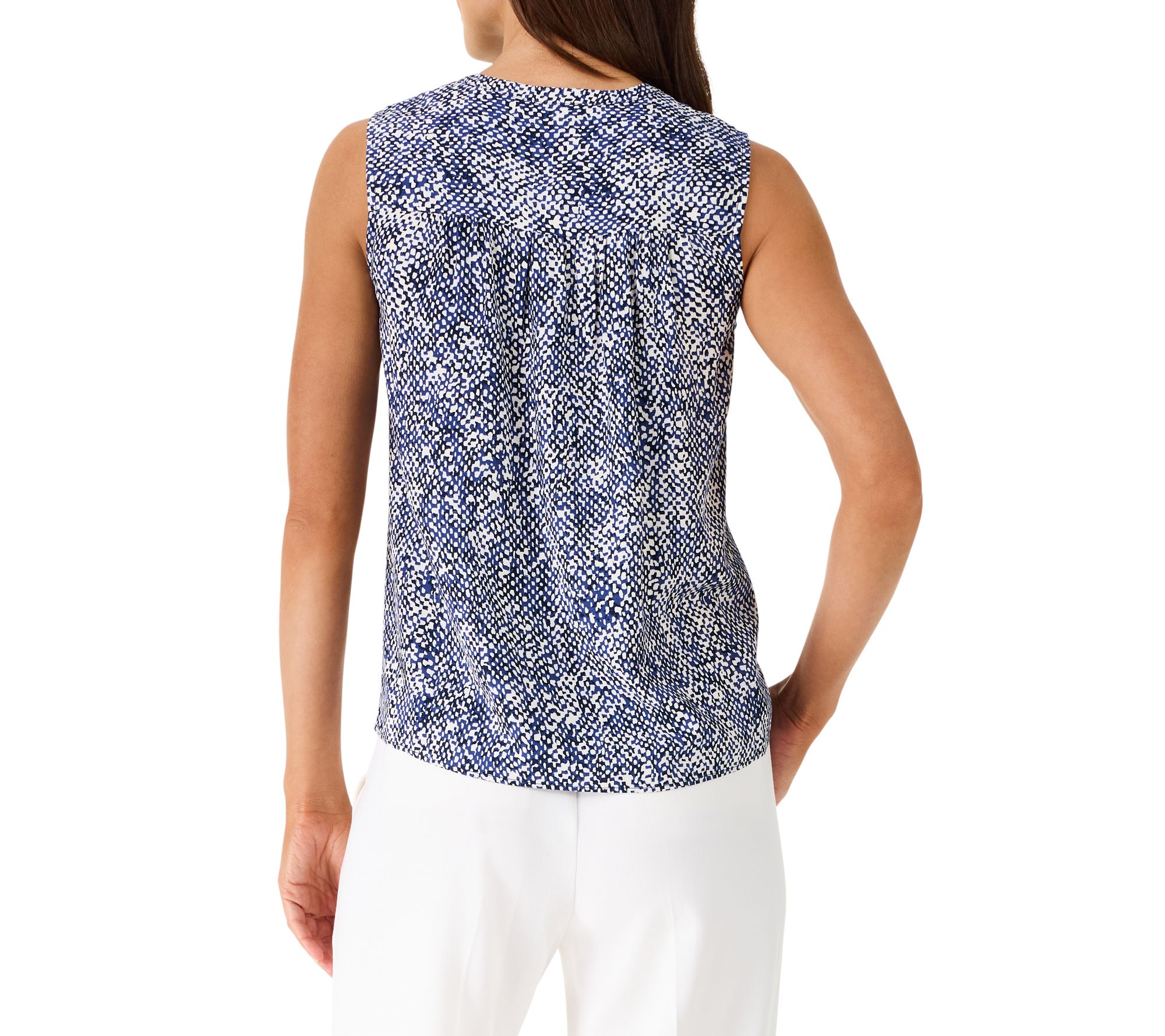 NIC+ZOE Dashing Dot Woven Tank - QVC.com