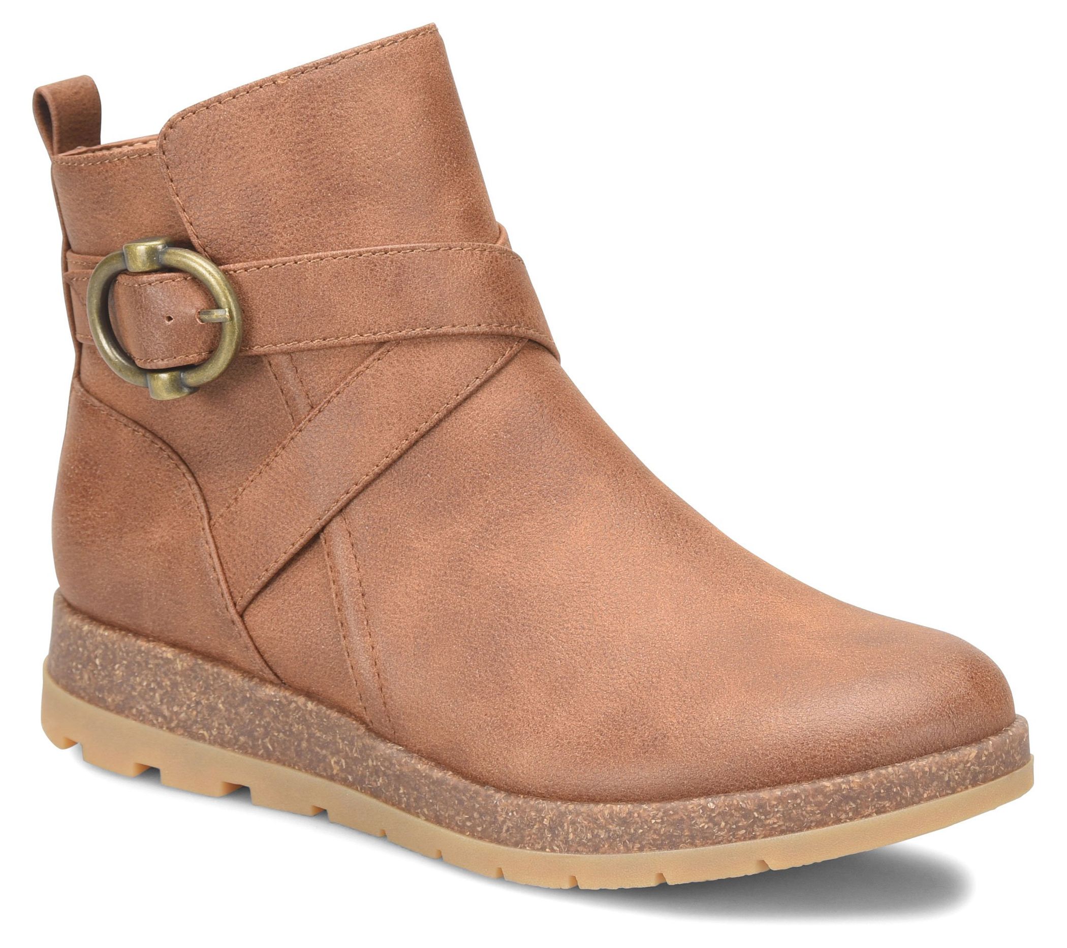 Eurosoft Cork Wedge Boot with Harness Detail- Laelia - QVC.com