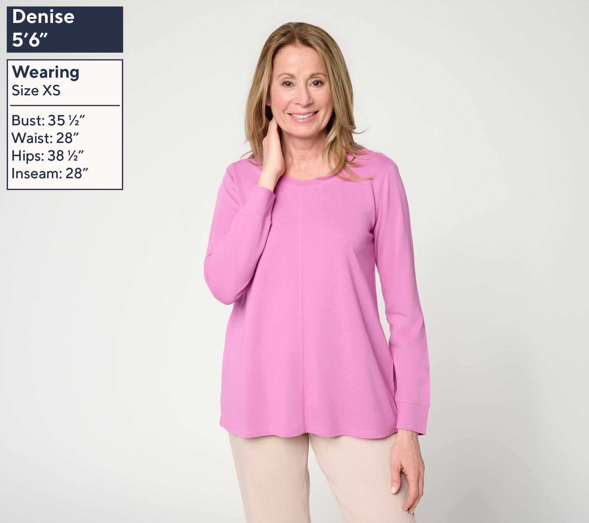 "As Is" LOGO Principles by Lori Goldstein Sun Faded Seam Detail Top ...