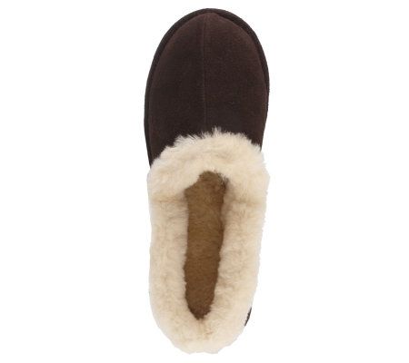 Smartdogs Indoor/Outdoor Suede Slippers with Shearling Lining - QVC.com