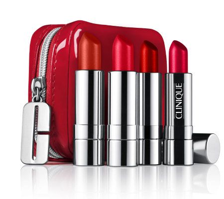 Clinique Party Red Mini Lipstick 4-piece Set - Page 1 — QVC.com