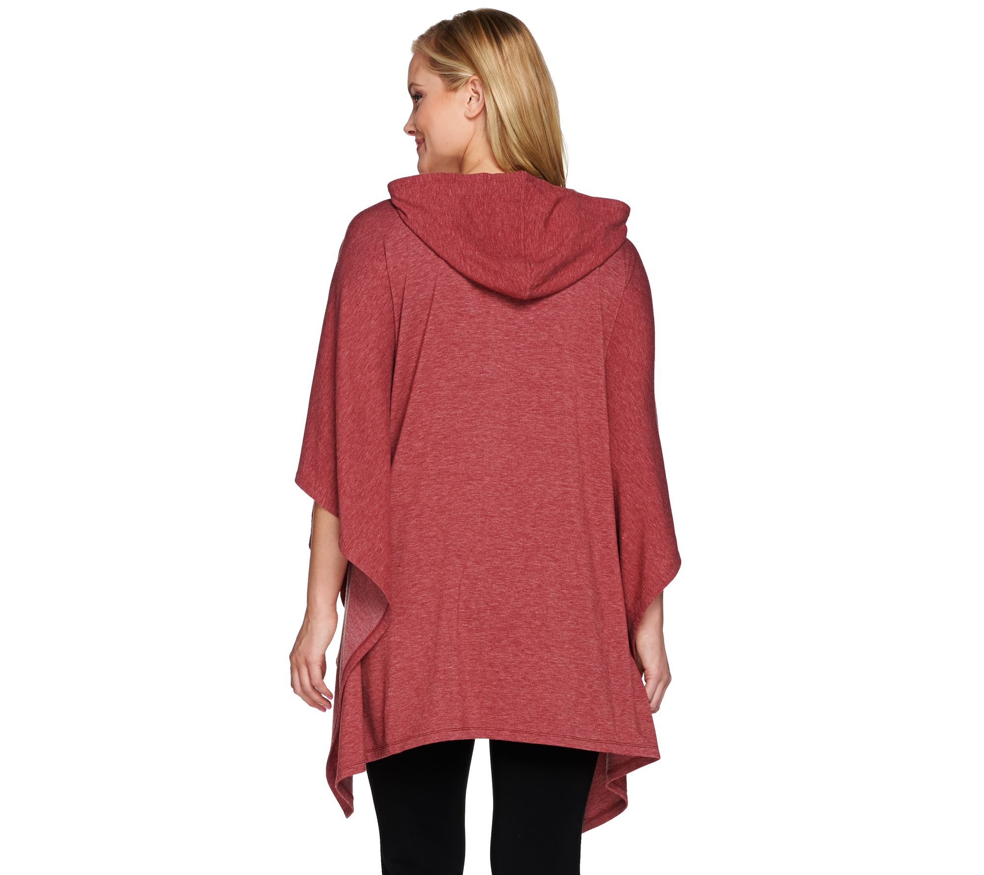 Cuddl Duds Comfortwear French Terry Poncho with Hood - QVC.com