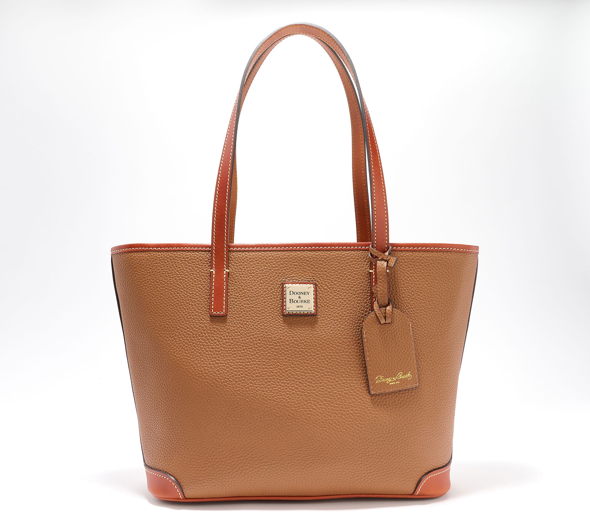 "As Is" Dooney & Bourke Pebble Leather Charleston Tote - QVC.com