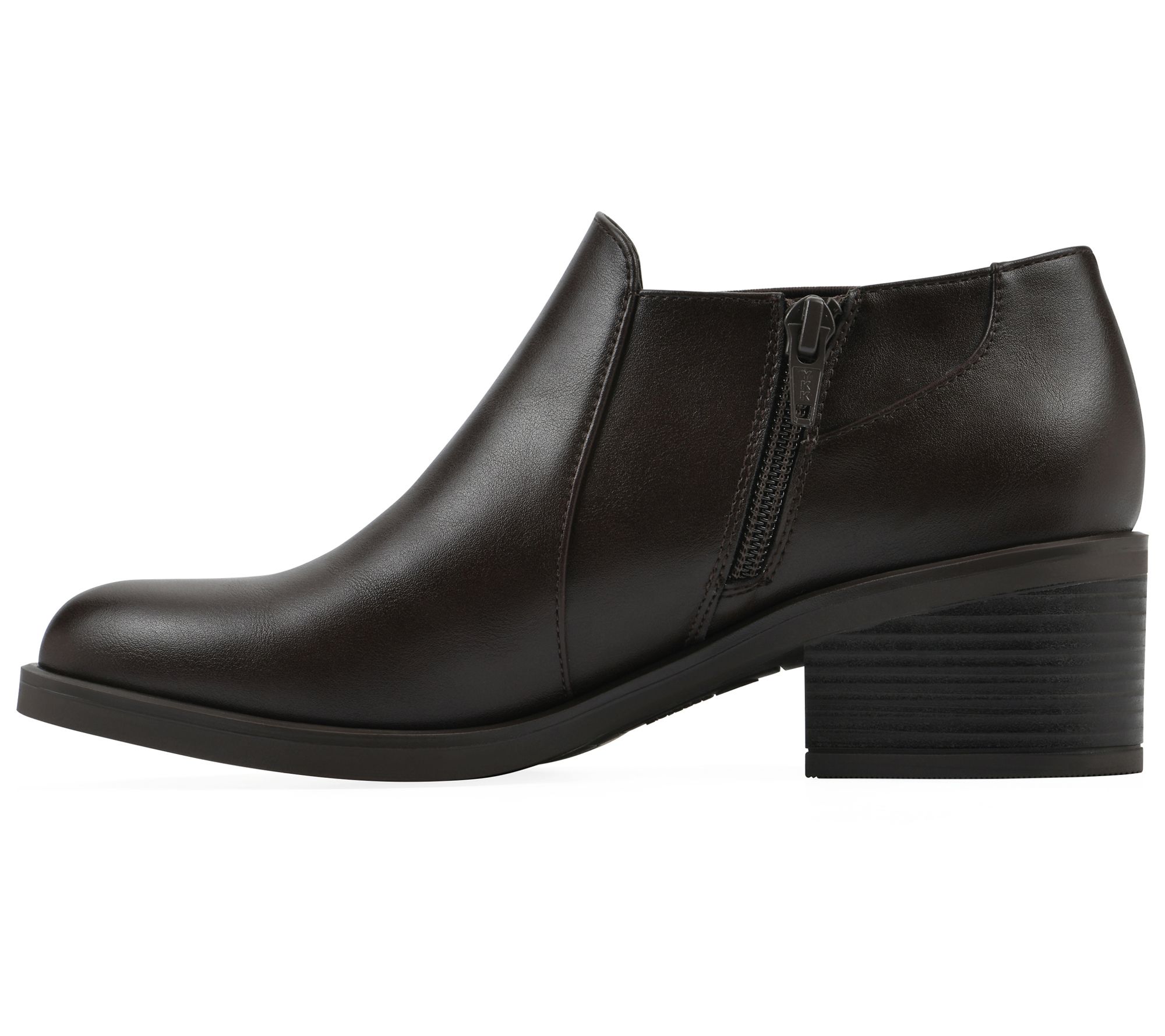 White Mountain Western Inspired Block Heel Shootie- Cuisine - QVC.com