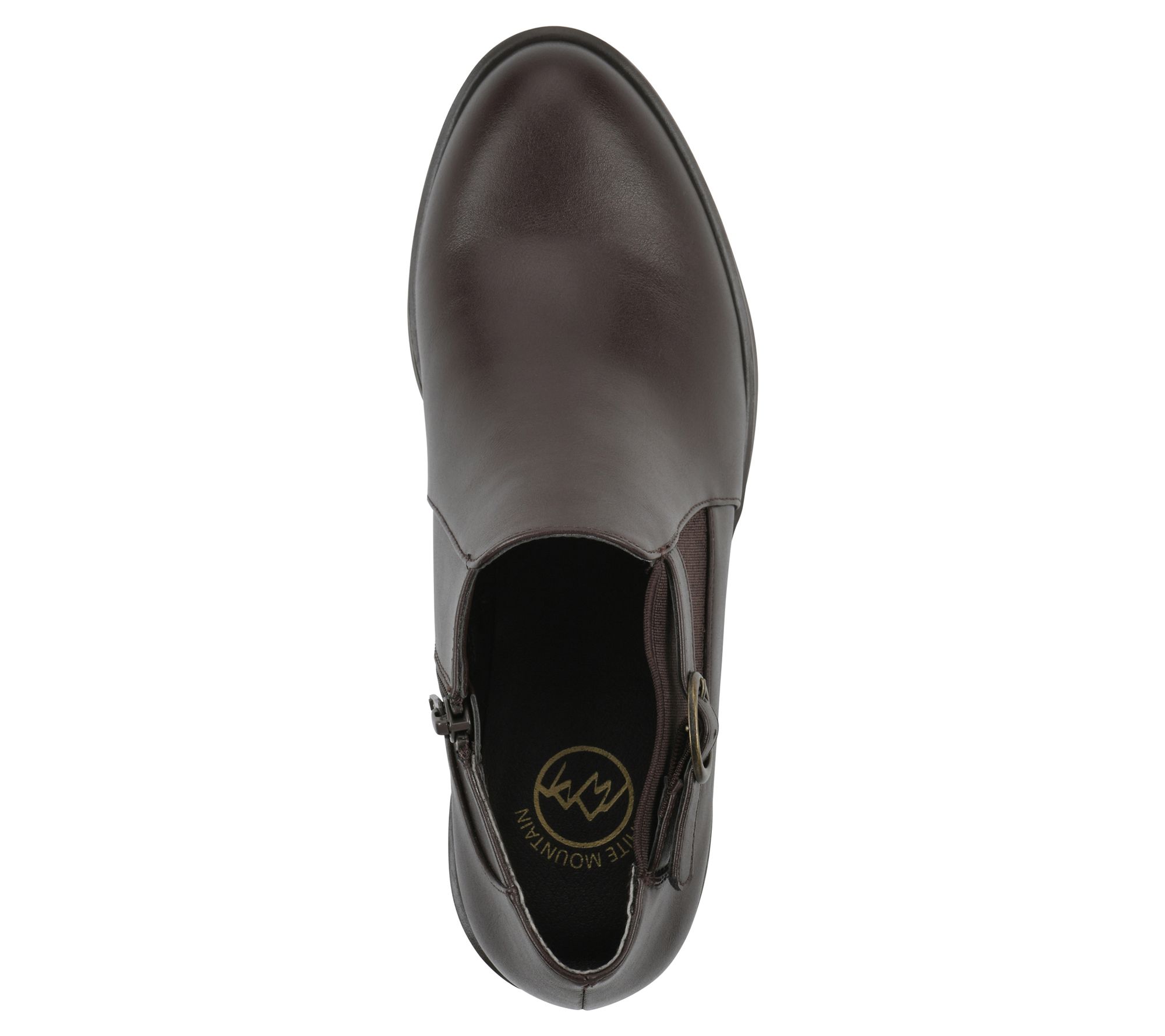 White Mountain Western Inspired Block Heel Shootie- Cuisine - QVC.com