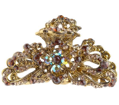 Kelli Kouri Crystal Hair Clip - QVC.com