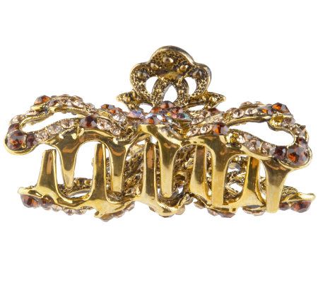 Kelli Kouri Crystal Hair Clip - QVC.com