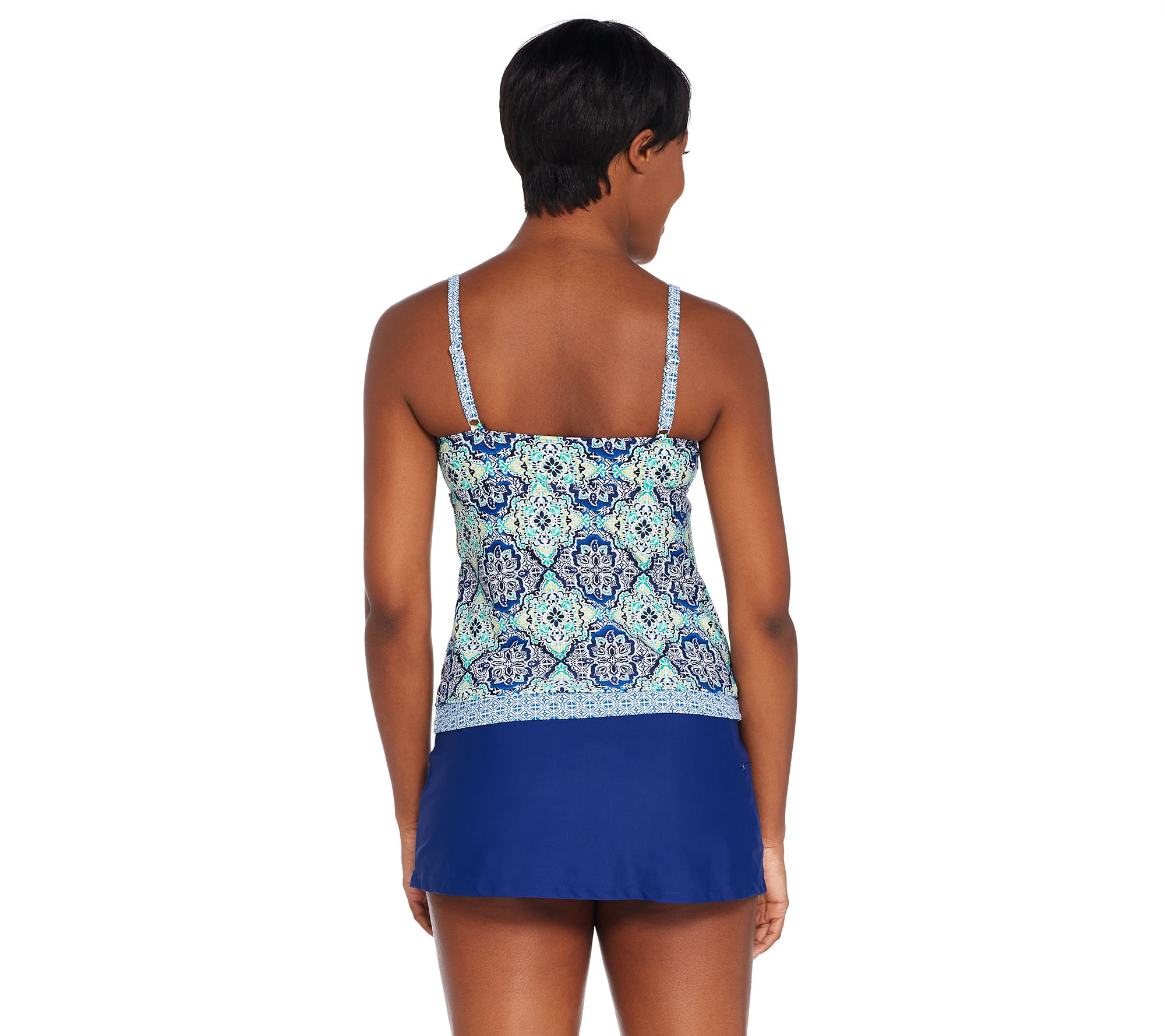 Ocean Dream Signature Medallion Tankini Swimsuit - QVC.com