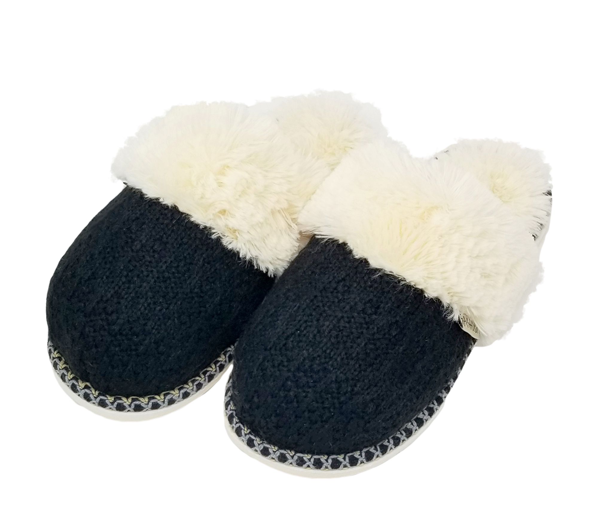 GaaHuu Textured Knit Scuff Slippers - QVC.com