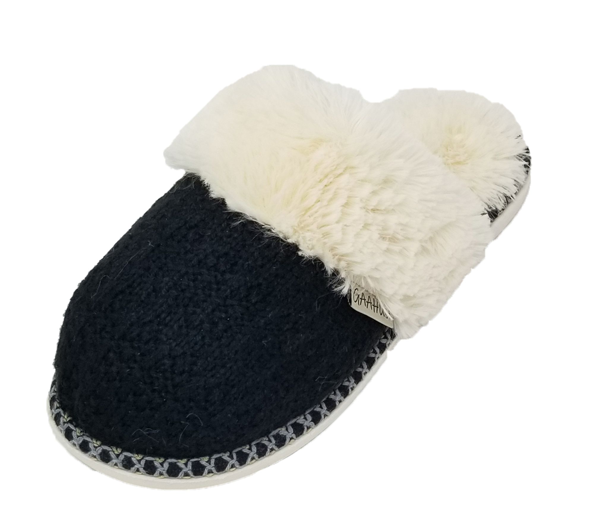 GaaHuu Textured Knit Scuff Slippers - QVC.com