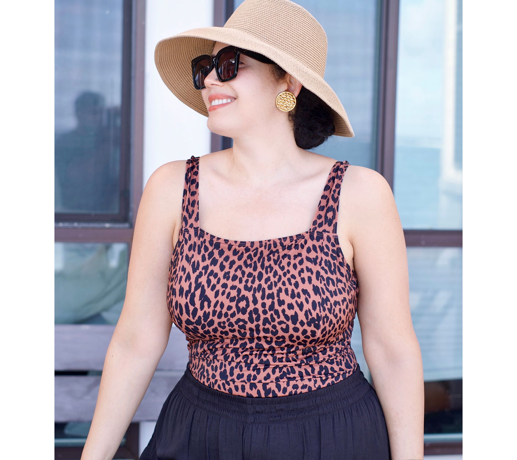 "As Is" Girl With Curves Full Coverage One Piece Swimsuit - QVC.com