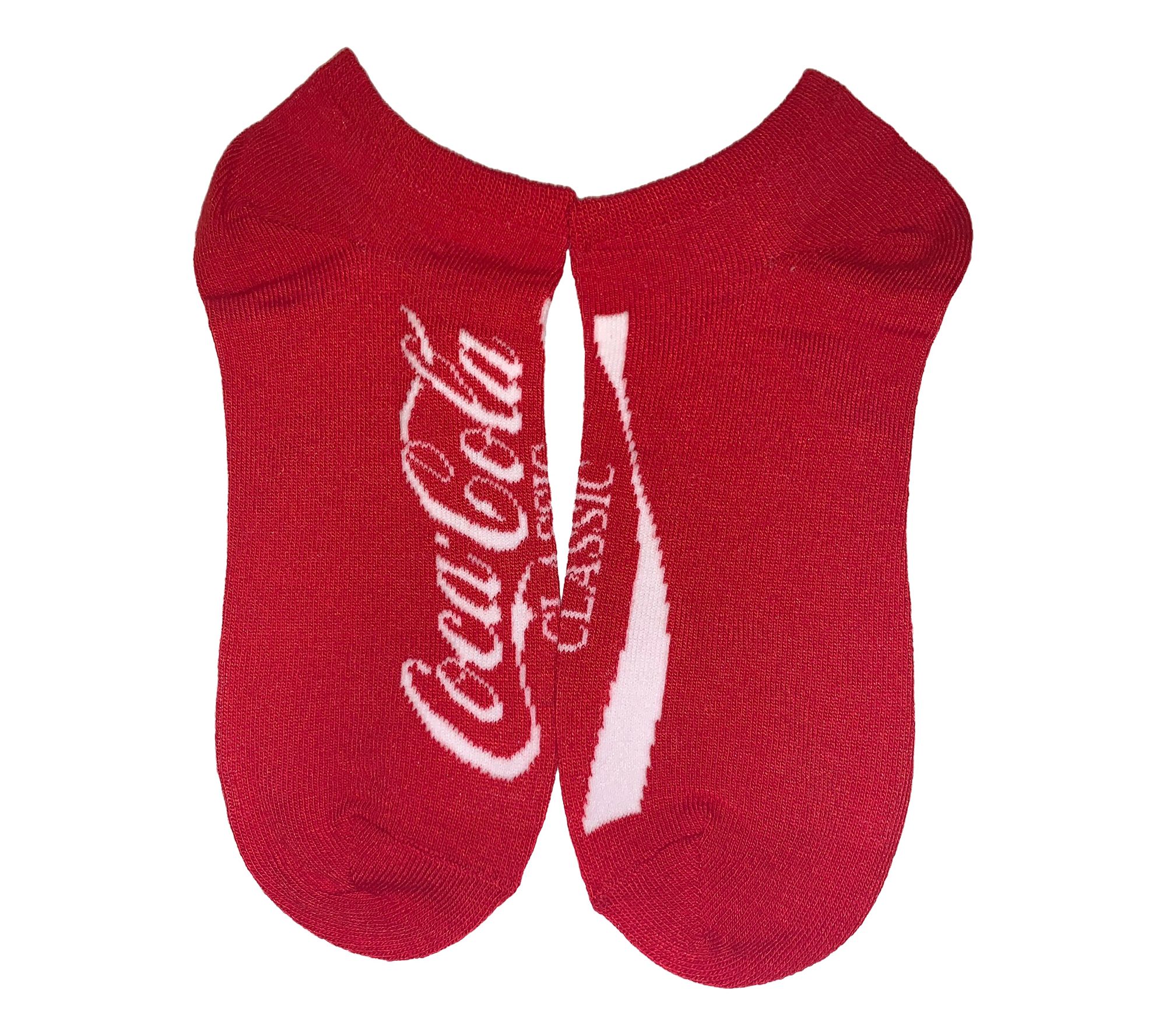 Coca-Cola Ladies' Set of 5 No-Show Soda Socks - QVC.com