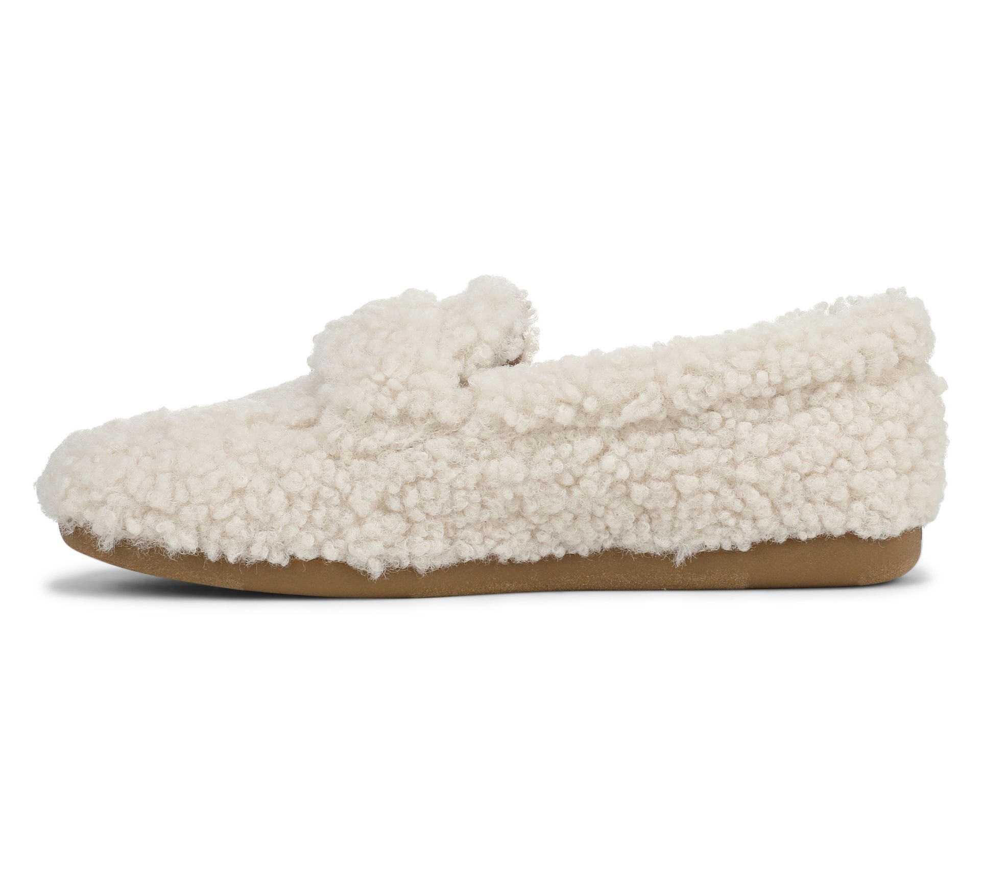 Vionic Teddy Cozy Loafer Slippers - Snuggle - QVC.com