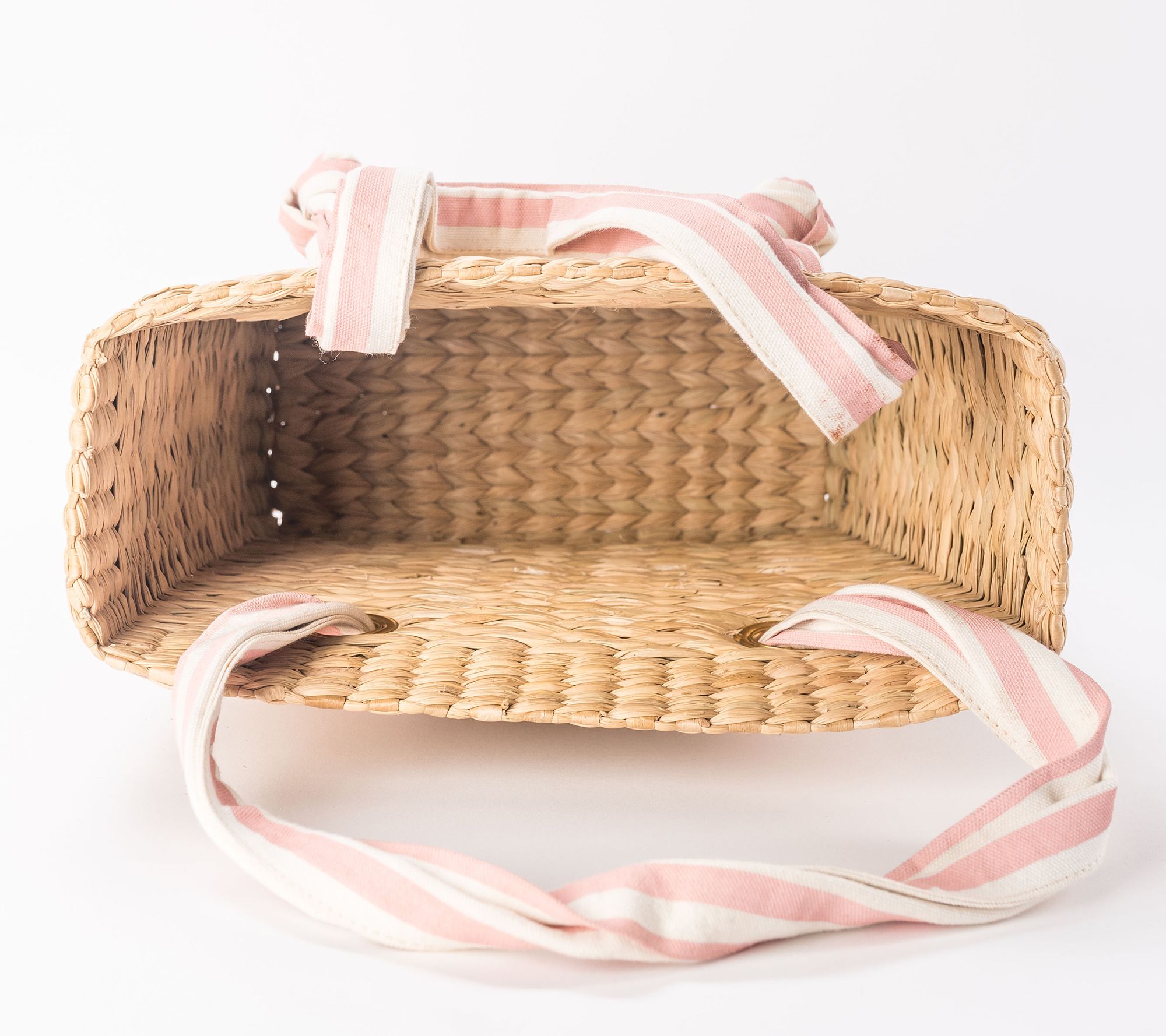 Violet & Brooks Kate Straw Tote - QVC.com