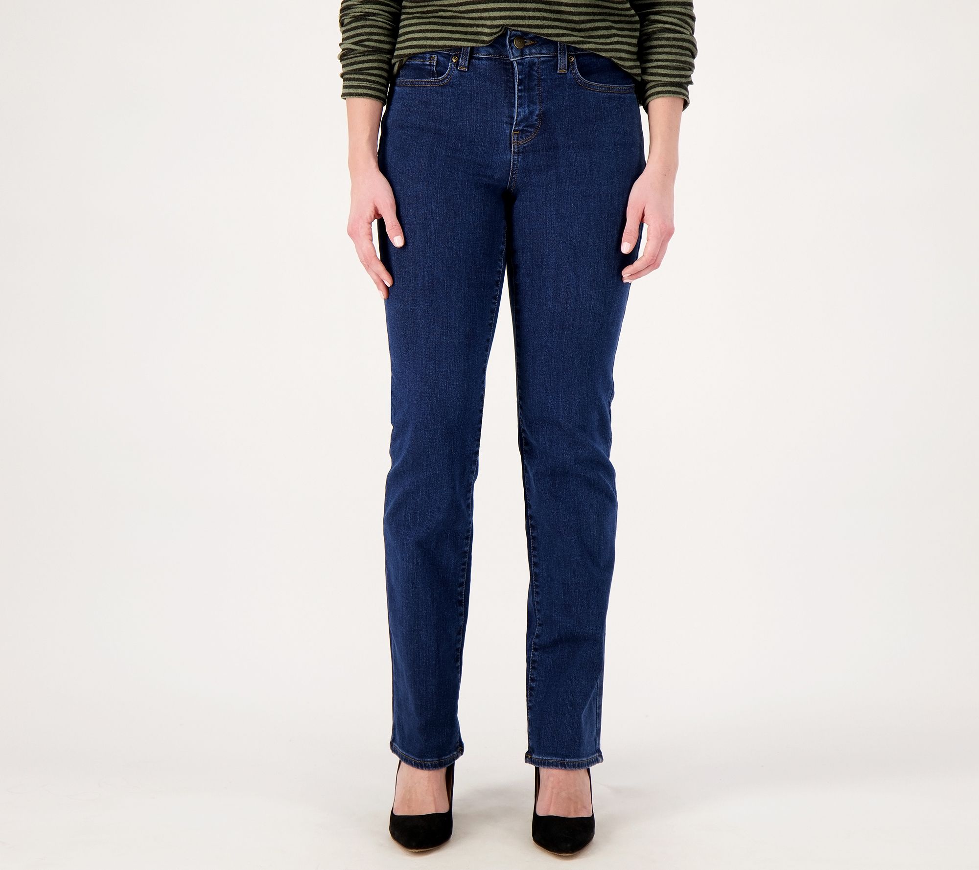 NYDJ Marilyn Straight Jean- Quinn - QVC.com