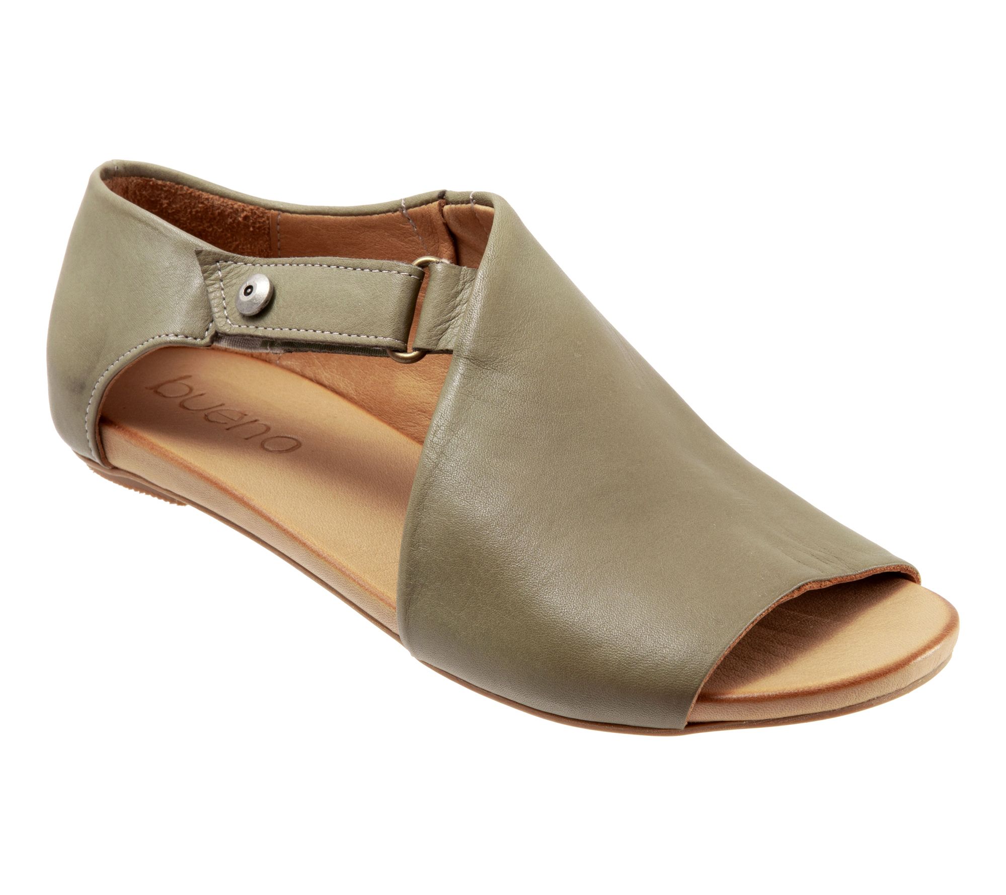 Bueno Women's Kale Open-Toe Sandals - QVC.com