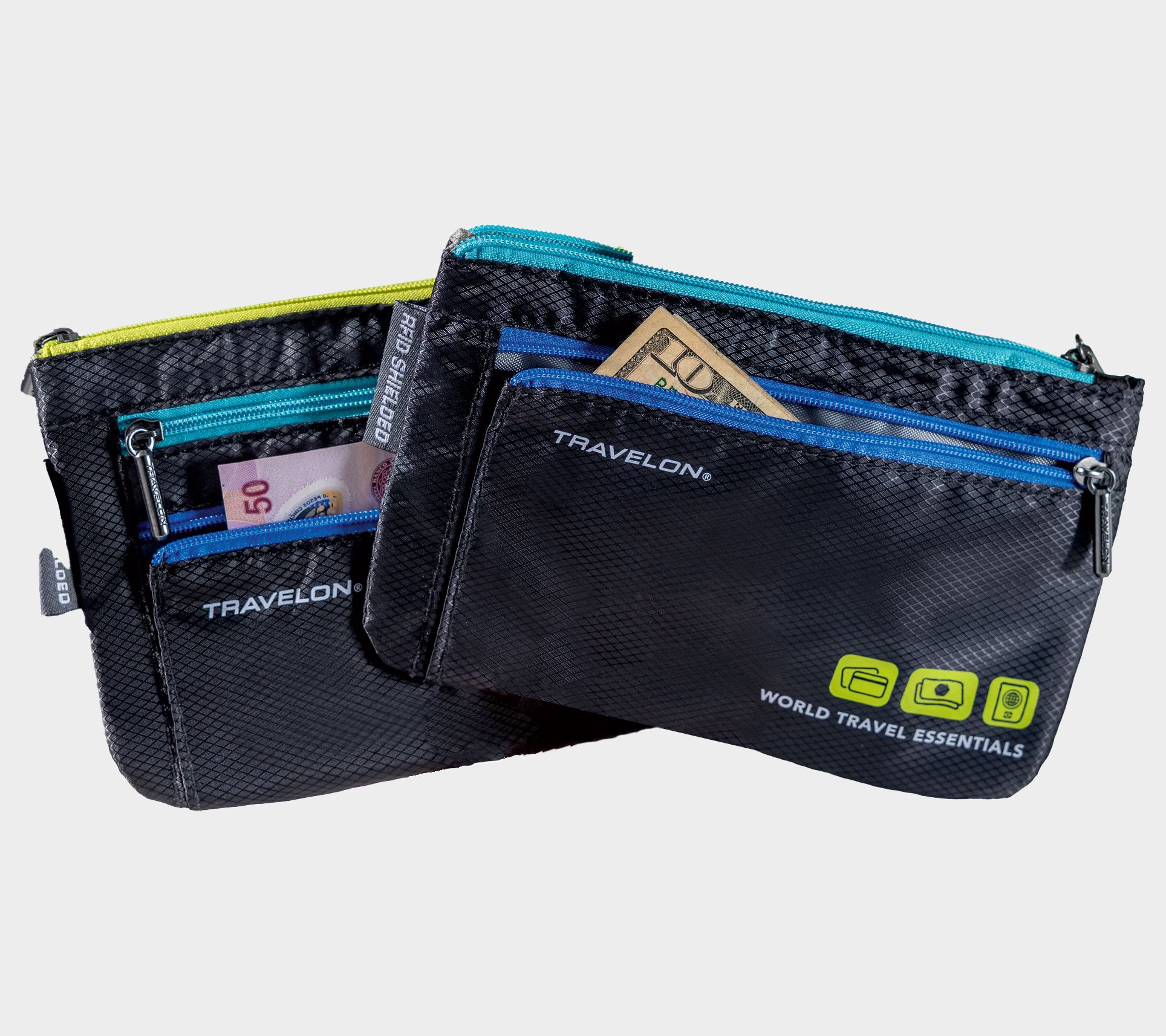 Travelon World Travel Essentials Set of 2 Currency & Passport - QVC.com
