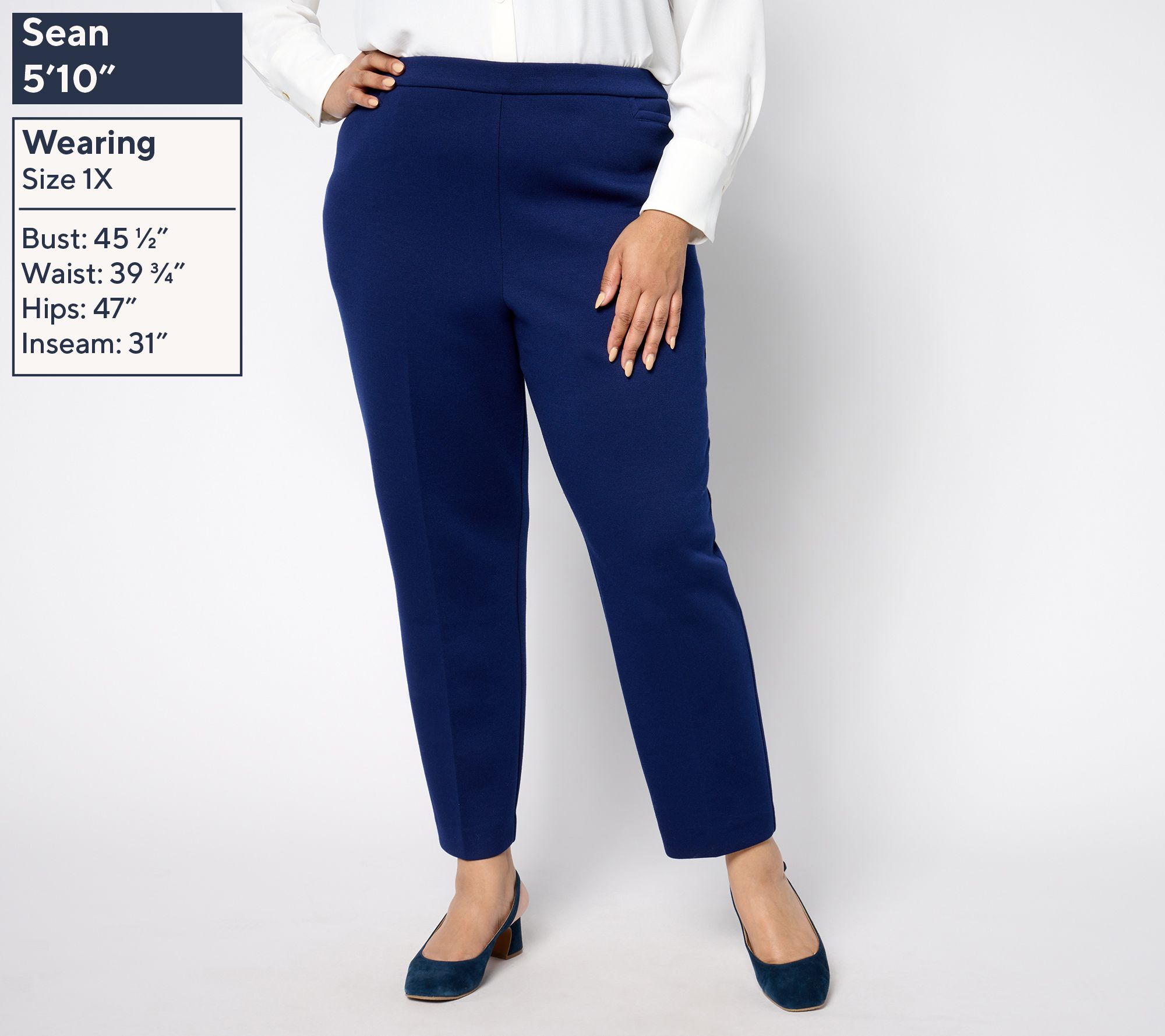 Susan Graver Pique Knit Pull-On Slim-Leg Ankle Pants - QVC.com