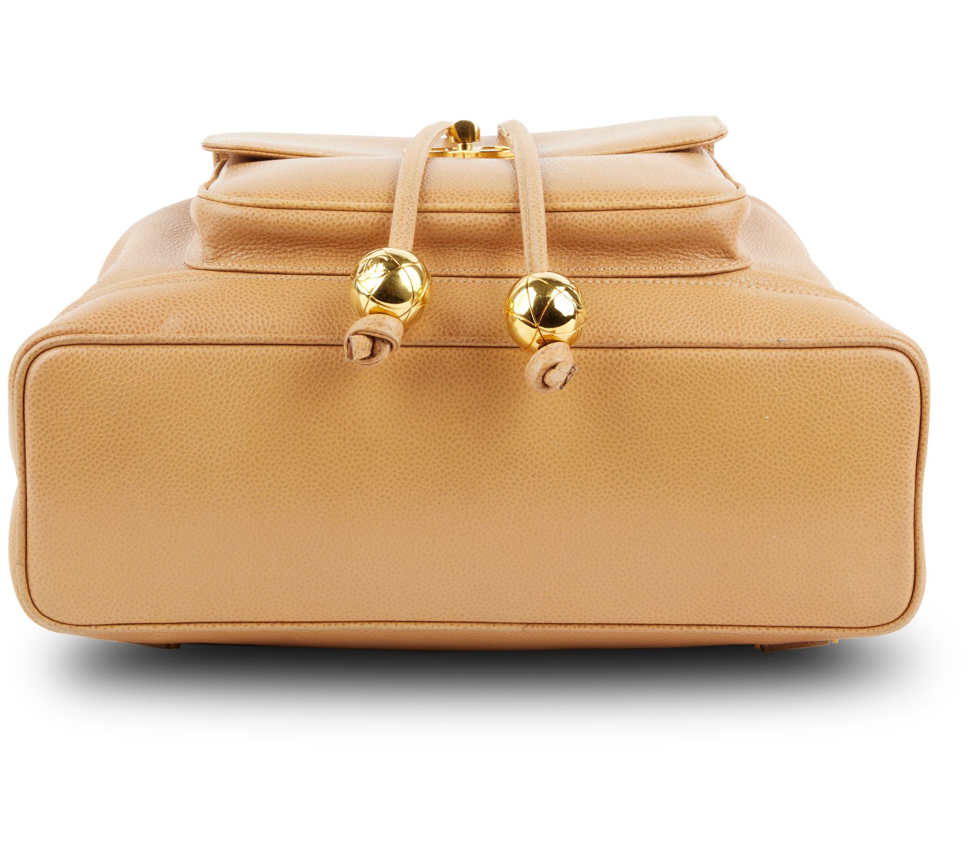 Pre-Owned Chanel Drawstring Backpack Caviar Beige - QVC.com