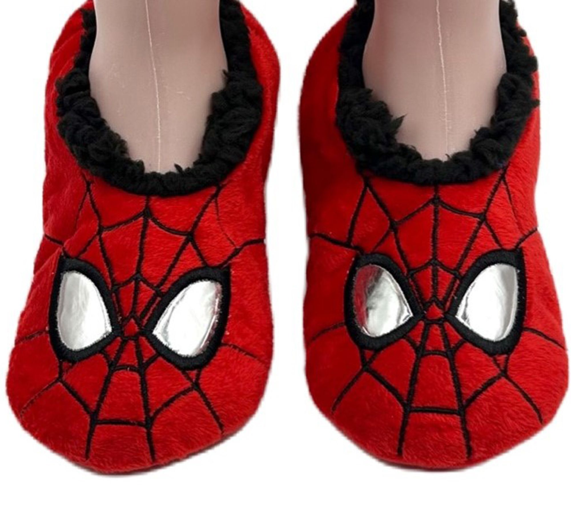 Spiderman Boy's Slipper Socks with Gripper DotBottoms - QVC.com