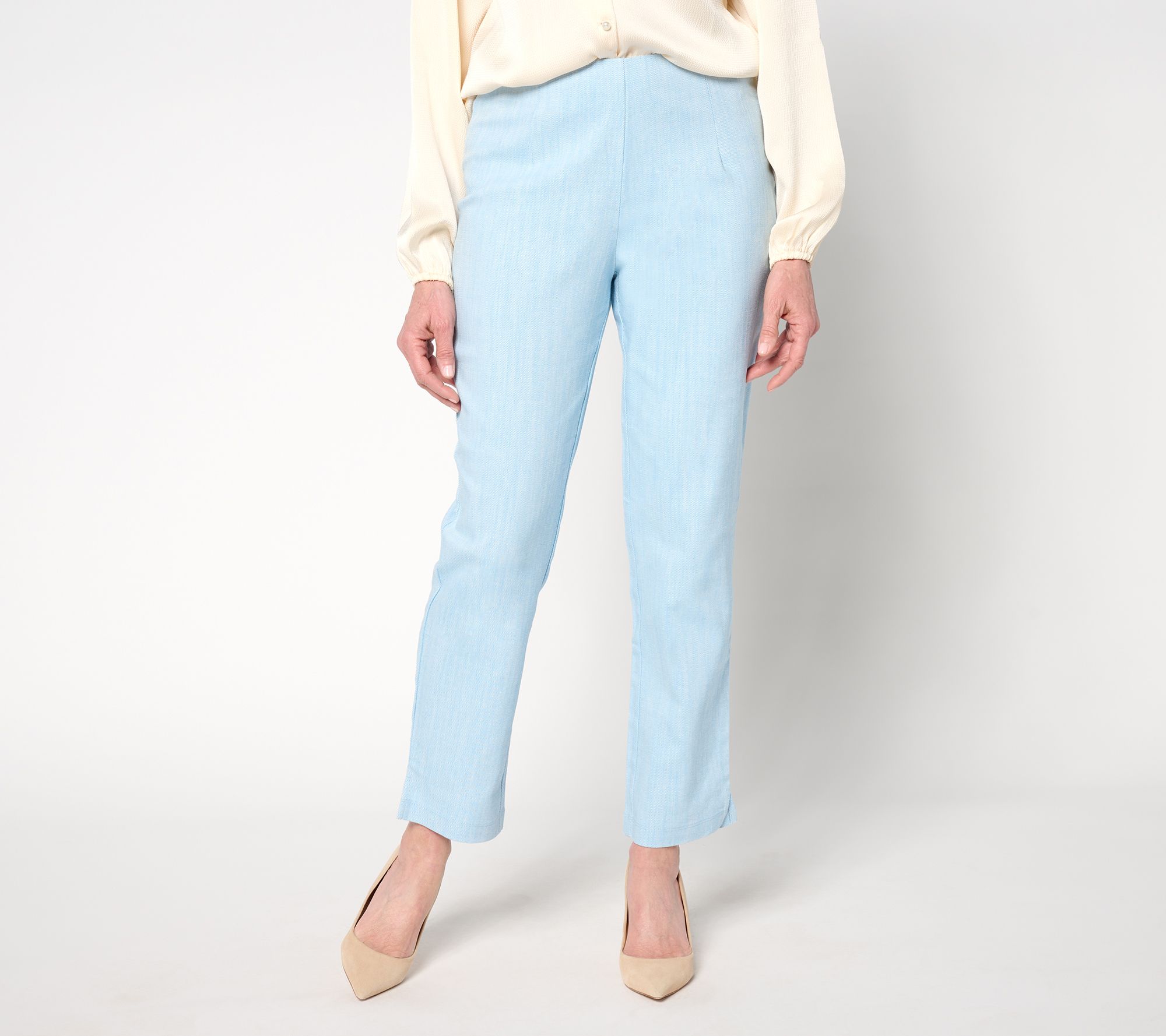 "As Is" BEAUTIFUL by Lawrence Zarian Reg Stretch Hollywood Pant - QVC.com