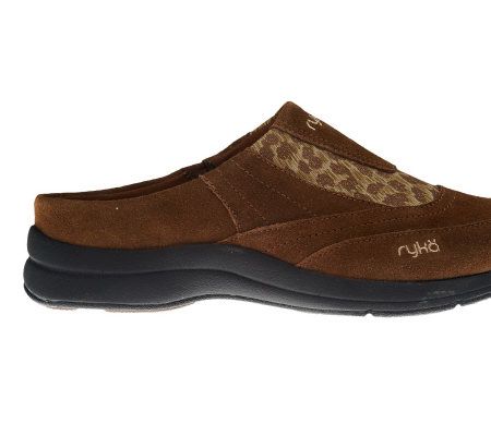 Ryka Slip-on Clog with Animal Print Detail - QVC.com