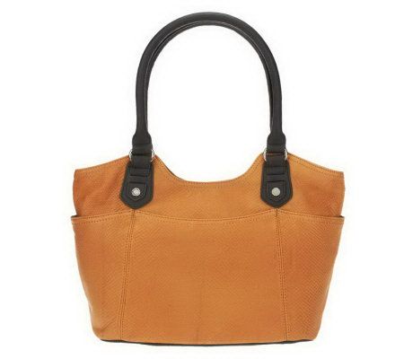 "As Is" Tignanello Leather Shopper Bag - QVC.com