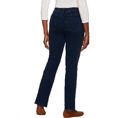 "As Is" Quacker Factory Regular DreamJeannes Copper Crush Boot Cut Pant ...