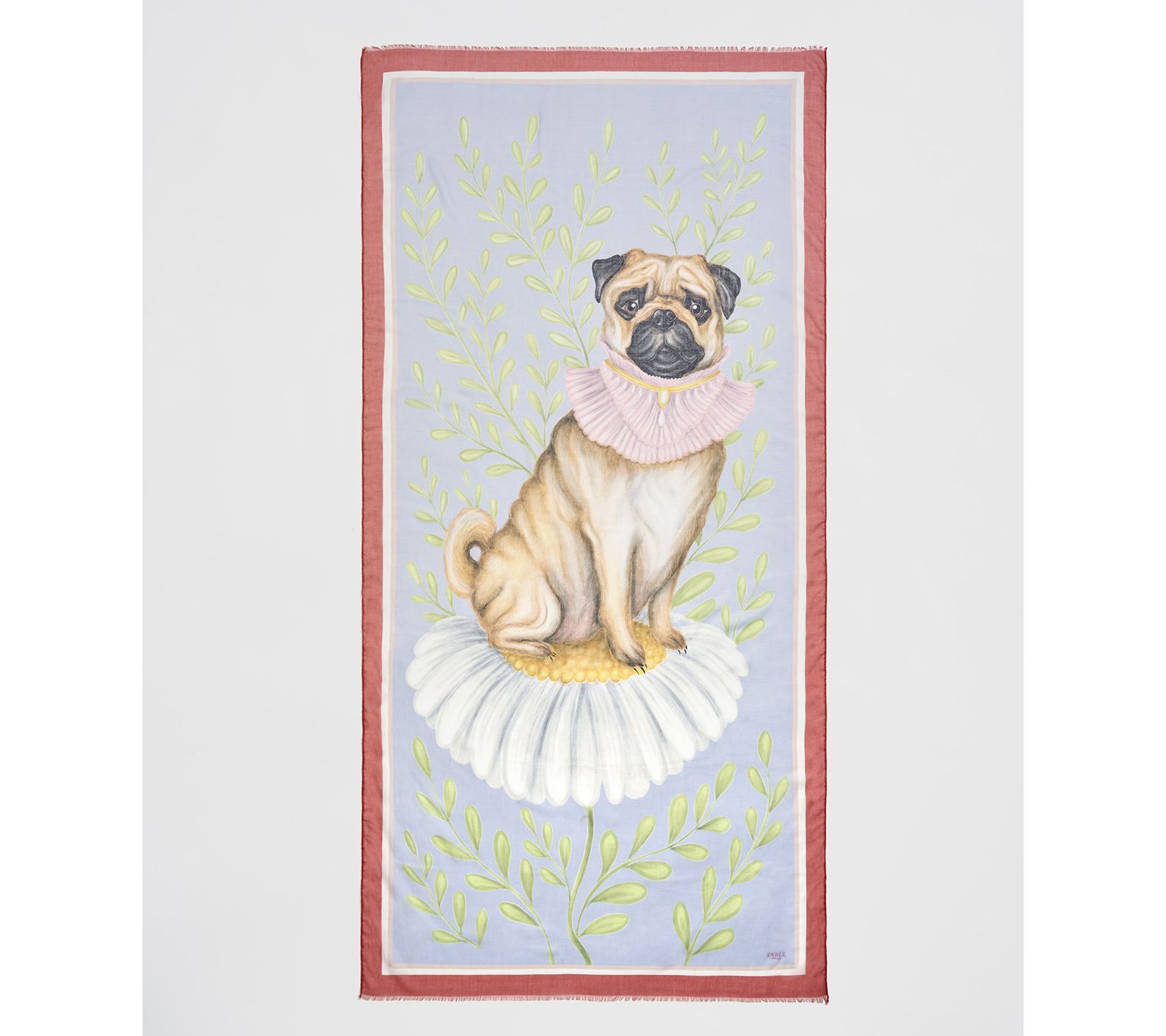 Fable England Catherine Rowe Pet Portraits Printed Scarf - QVC.com