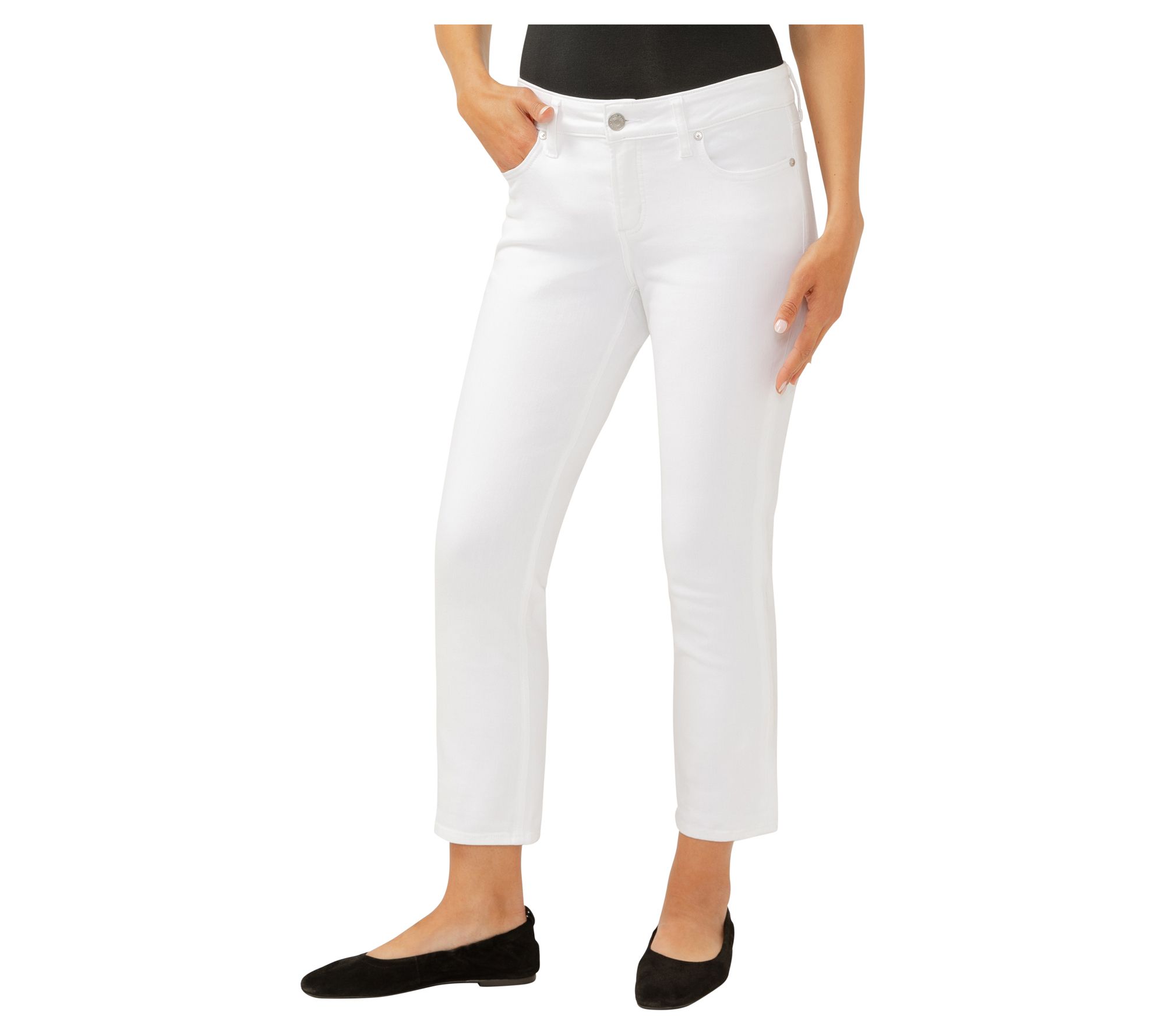 Silver Jeans Co. Women's Elyse Mid Rise Capri _WVS658 - QVC.com