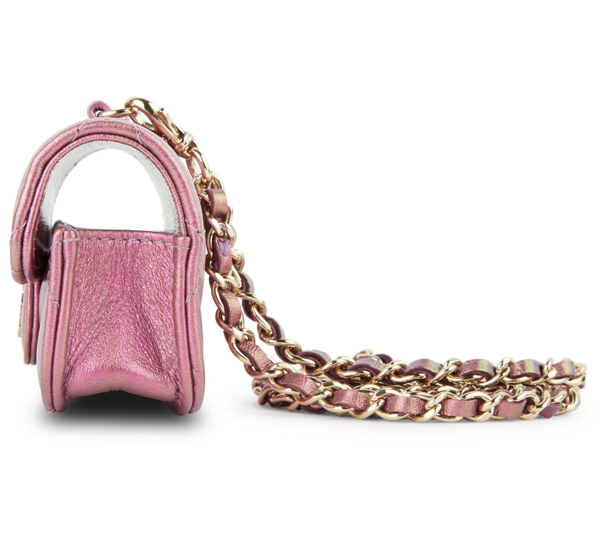 Pre-Owned Chanel Airpod Pro Shoulder Bag Purple - QVC.com