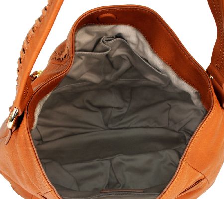 Muxo by Camila Alves Pebble Leather and Suede Slouchy Hobo - QVC.com