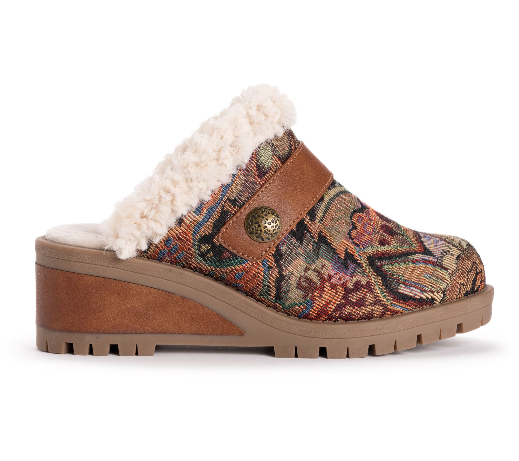 MUK LUKS Women's Norway Bergen Wedge Clogs - QVC.com