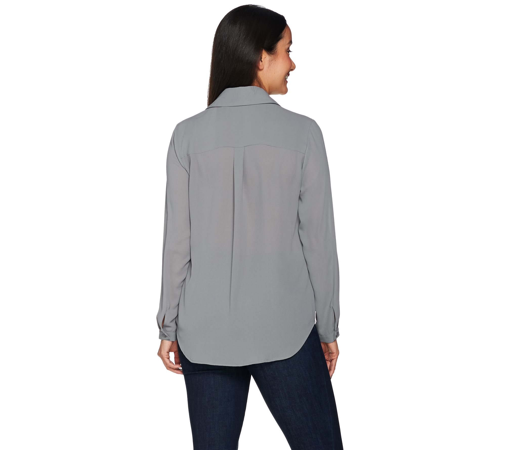 Joan Rivers Tuxedo Blouse with Embellished Detail - QVC.com