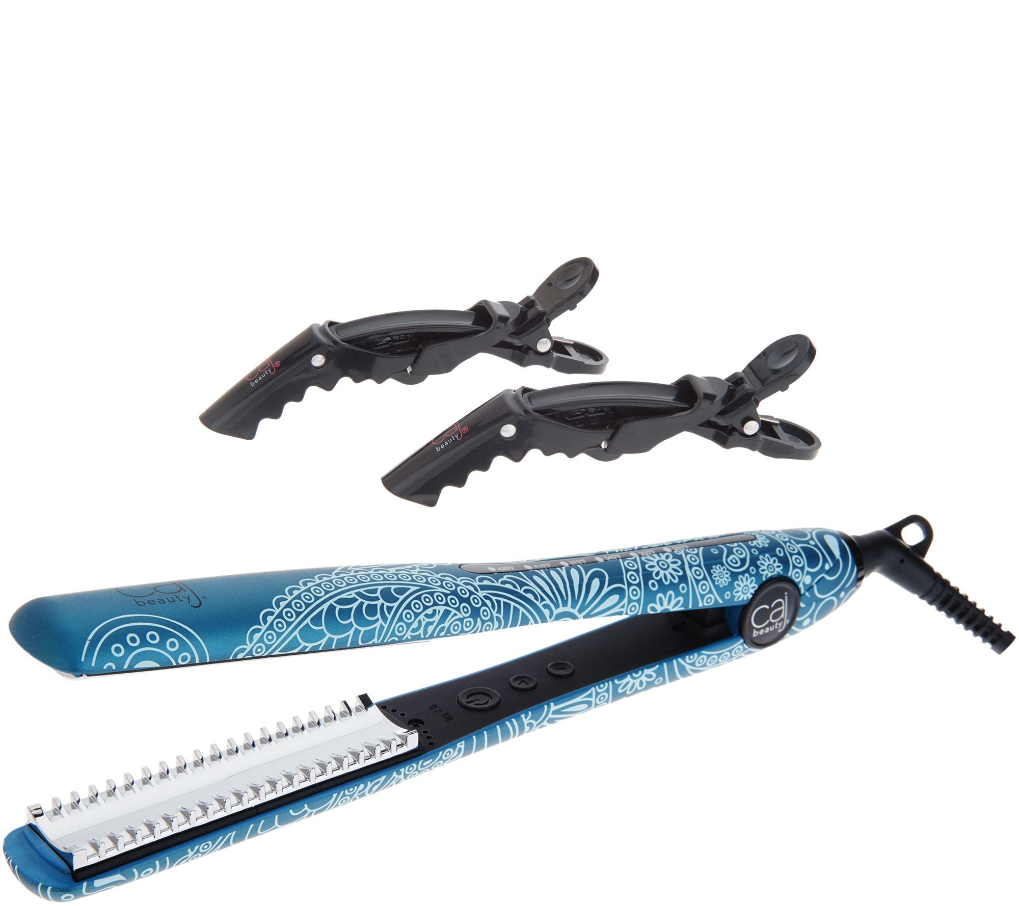 (QVC) Caj Beauty Flip and Bend Styling Iron w/ Matrix Glide & Hair ...
