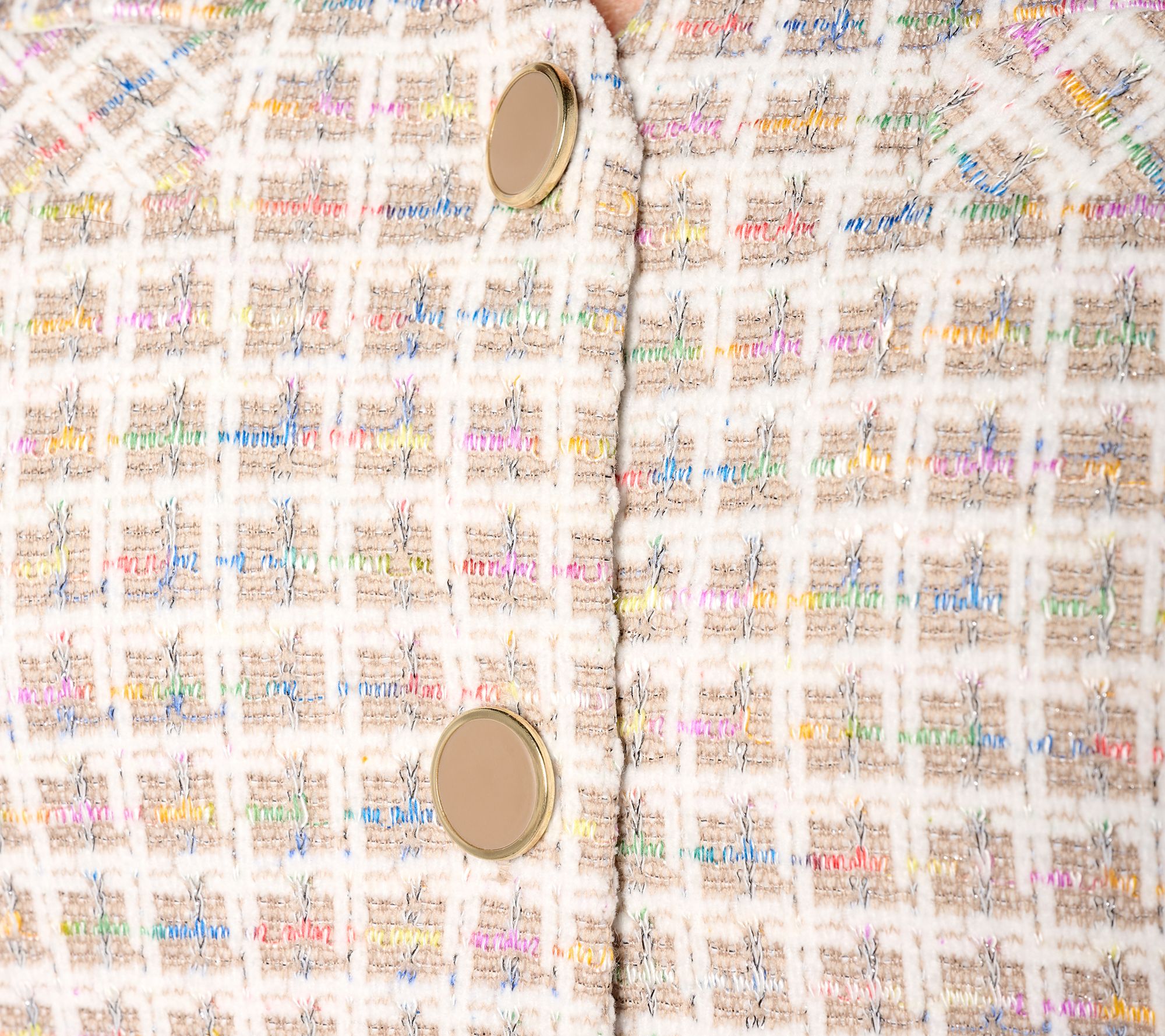 "As Is" Isaac Mizrahi Live! Reg Chenille Yarn Knit Tweed Dress - QVC.com