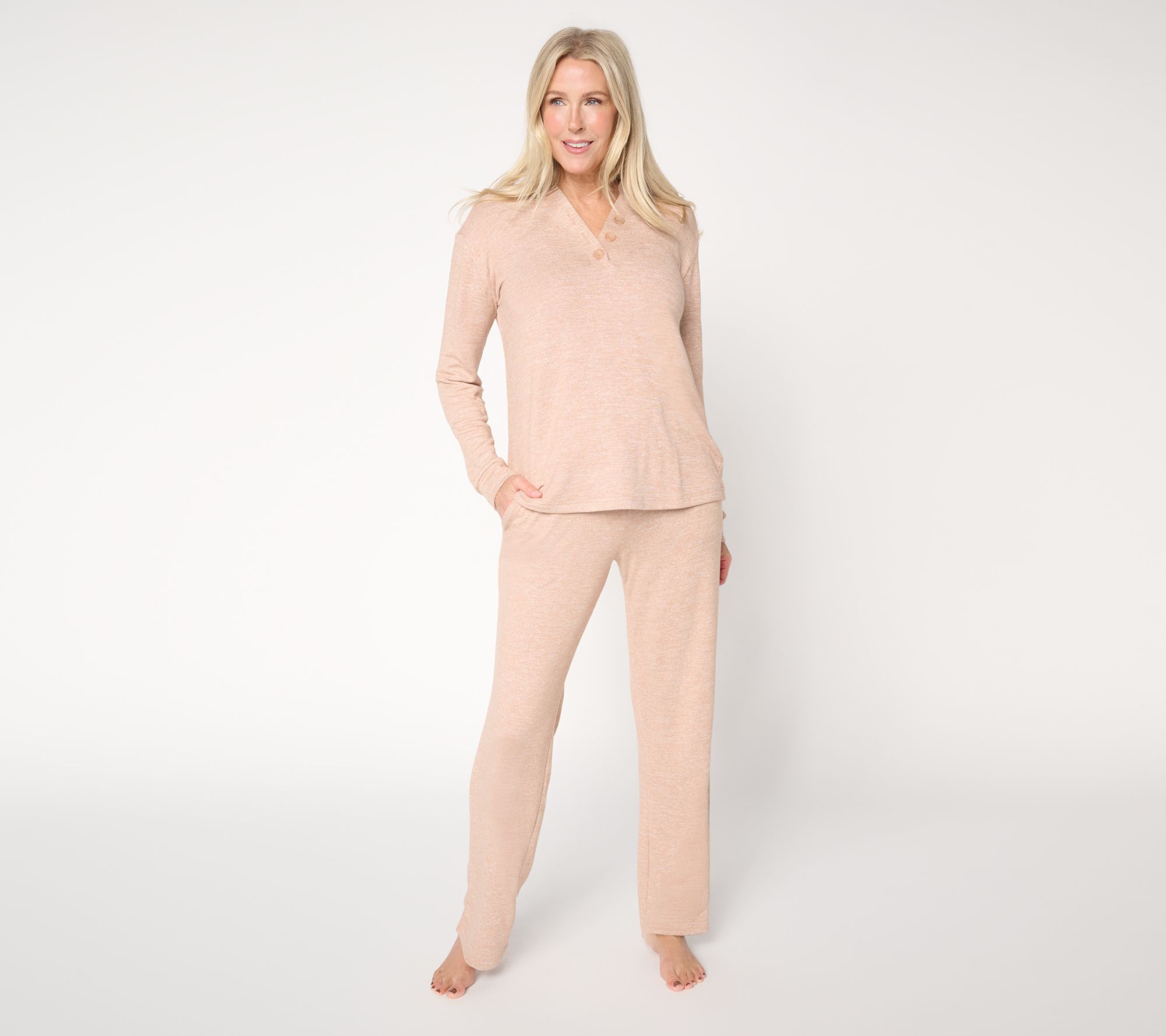 Stan Herman Sweater Knit 2 Pc Lounge Set - QVC.com