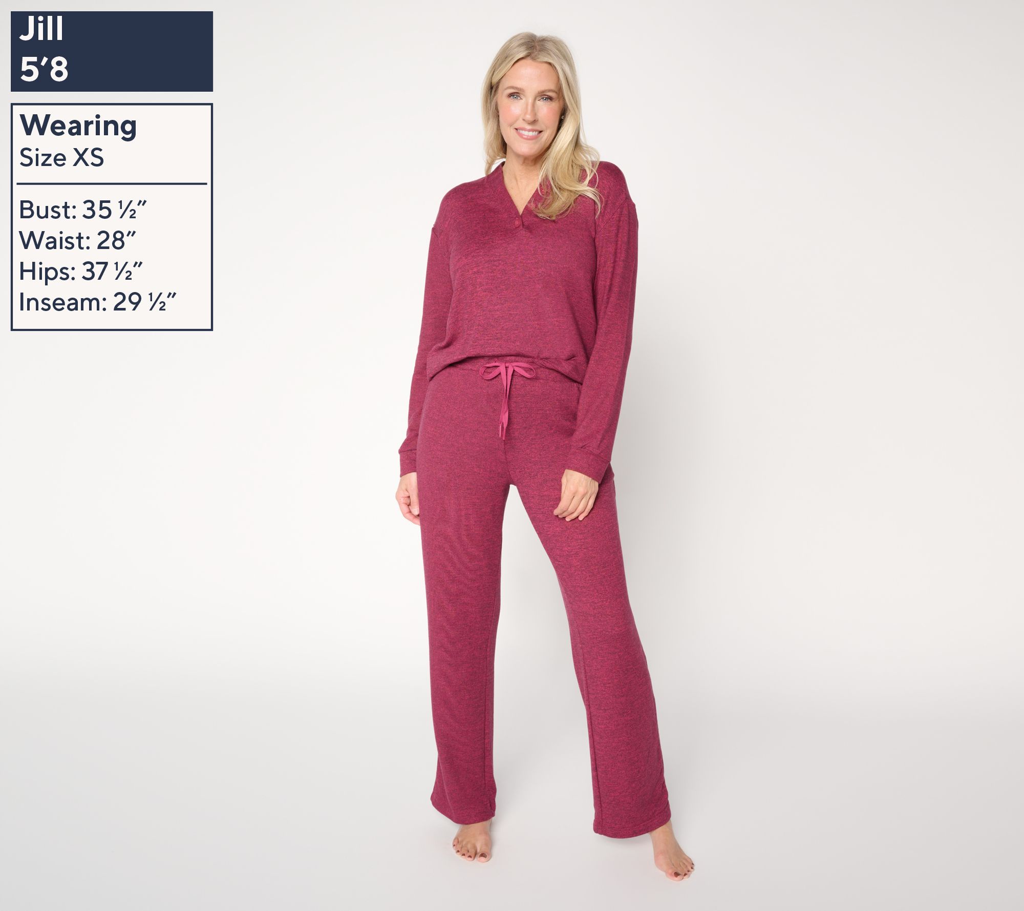 Stan Herman Sweater Knit 2 Pc Lounge Set - QVC.com