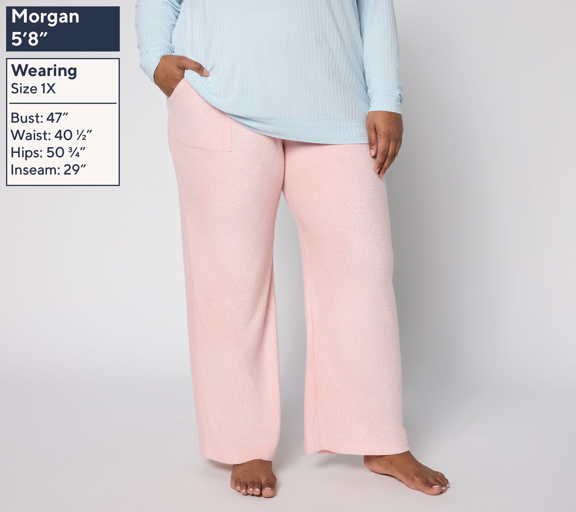 Modern Soul Comfort Soul Knit Fleece Lounge Pant with Pockets - QVC.com