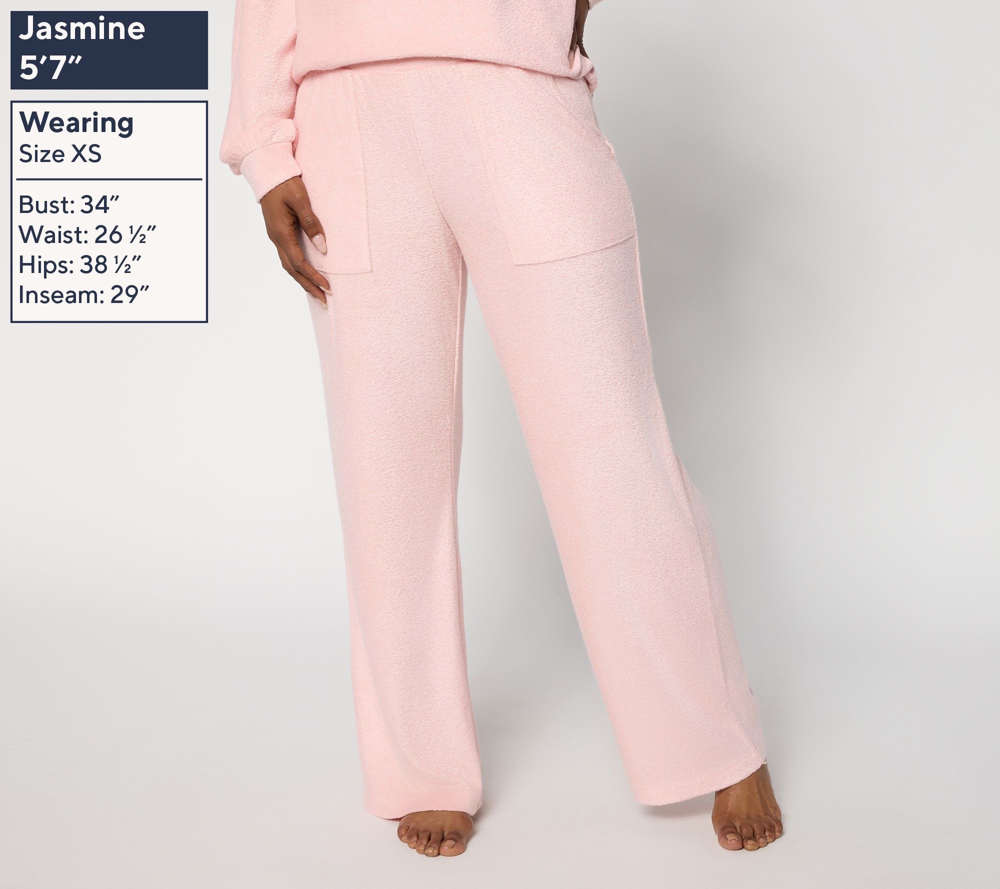 Modern Soul Comfort Soul Knit Fleece Lounge Pant with Pockets - QVC.com